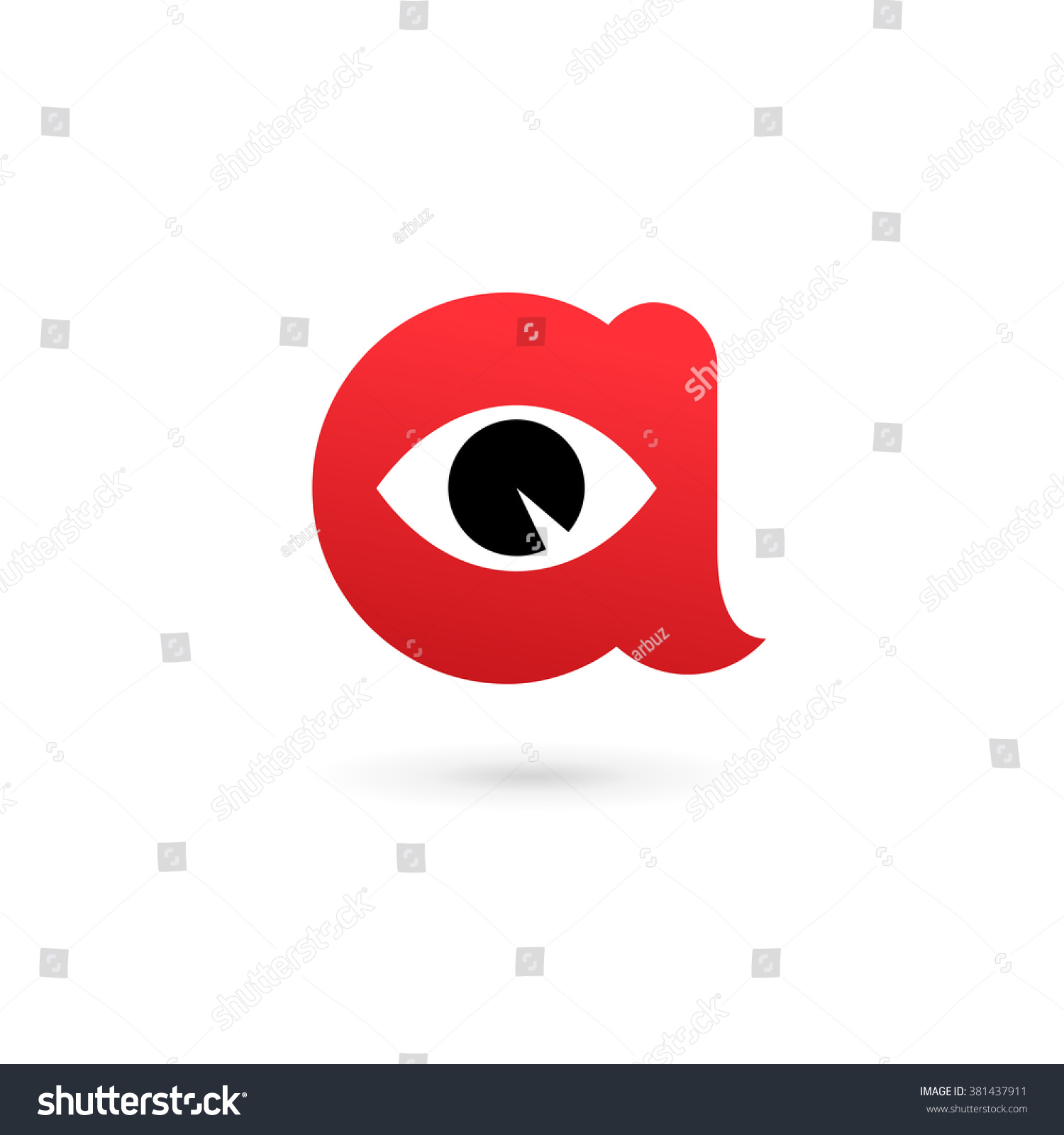 Letter Eye Logo Icon Design Template Stock Vector (Royalty Free ...
