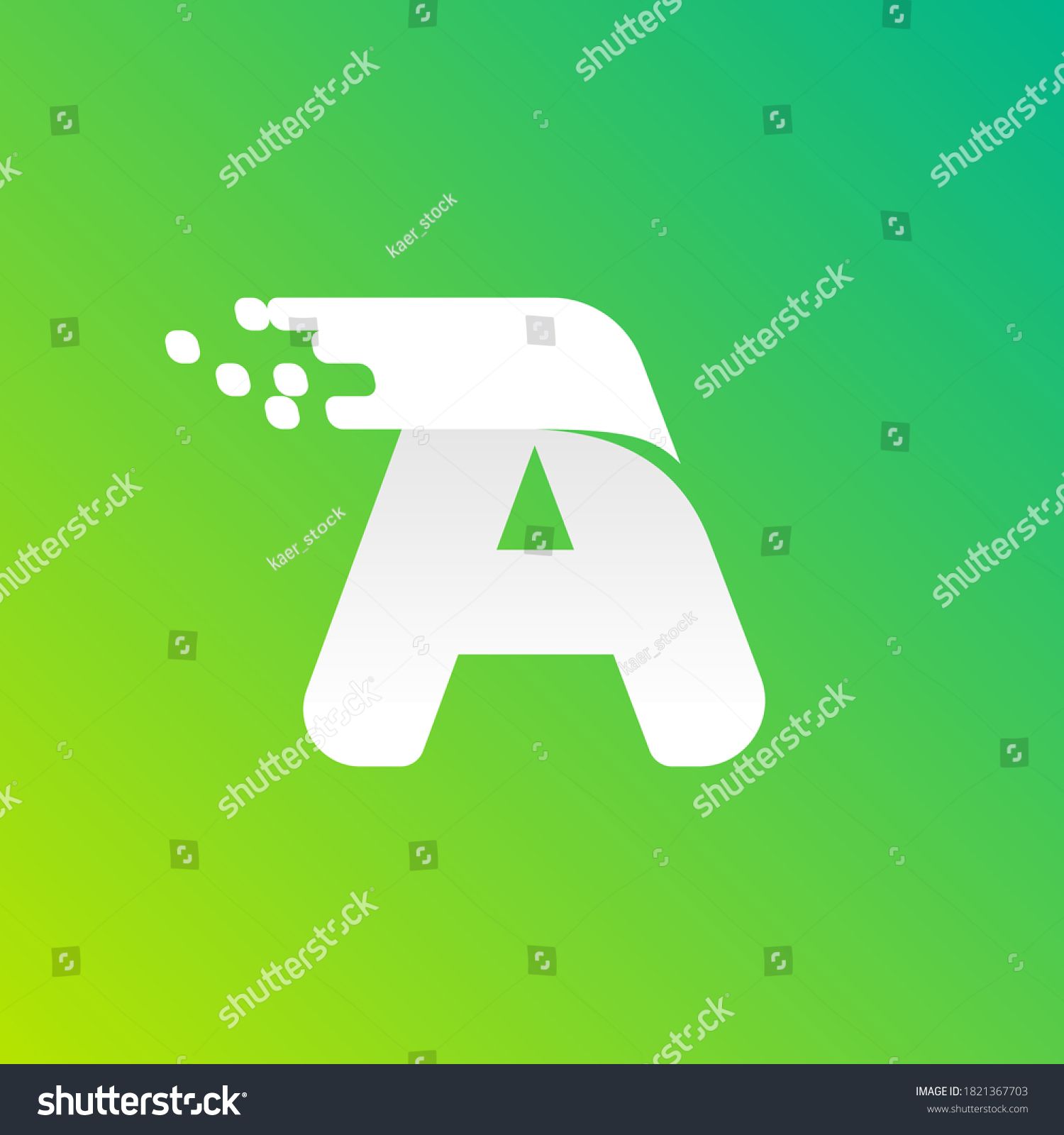 Letter Fast Speed Logo Checkered Pixels Stock Vector (Royalty Free ...