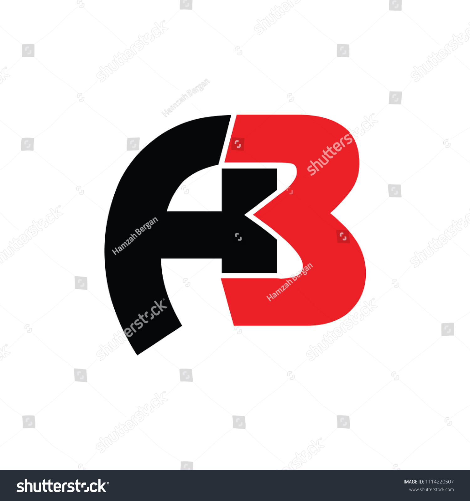 Letter A3 Logo Stock Vector (Royalty Free) 1114220507