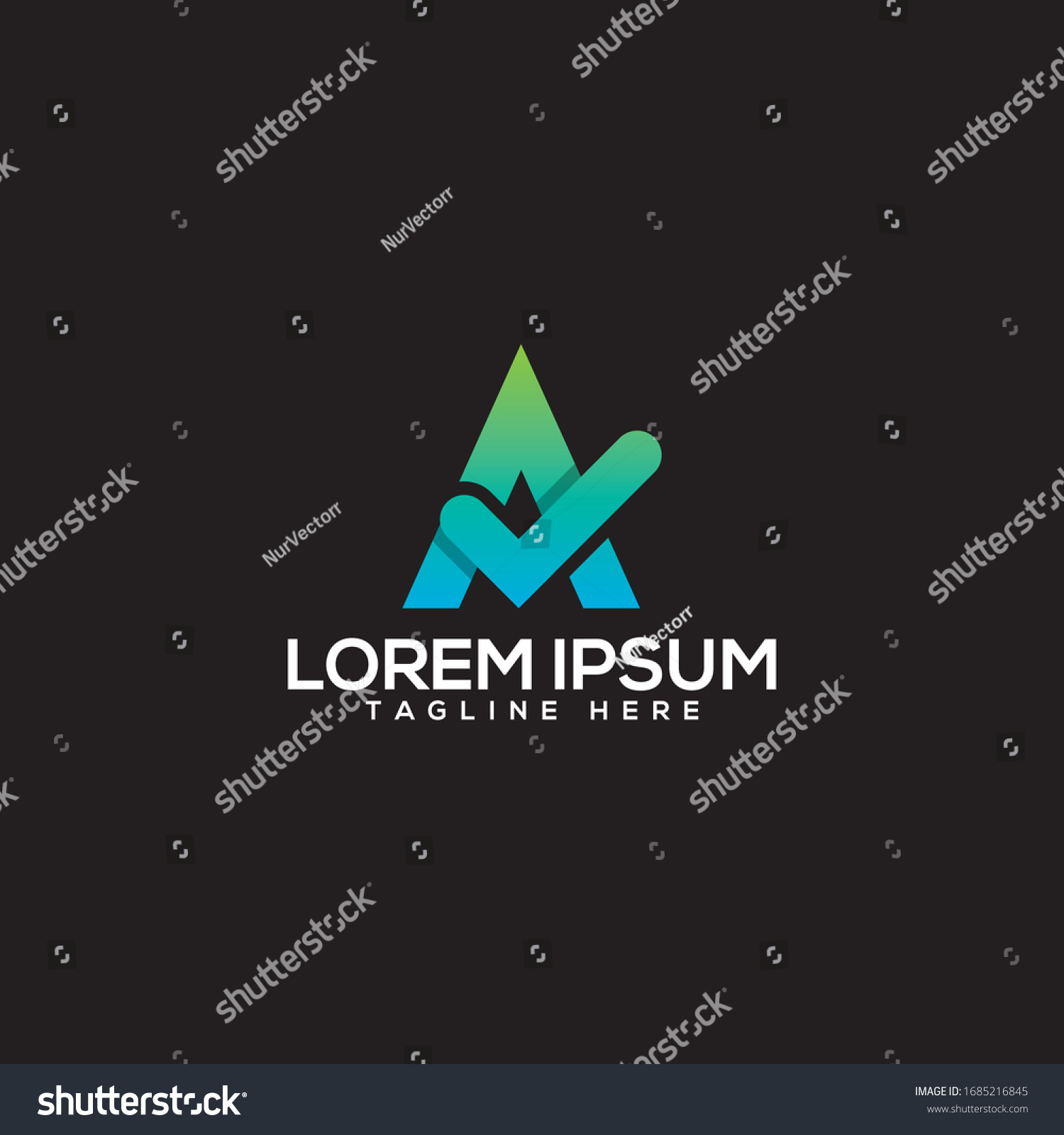 Letter Check Mark Logo Icon Design Stock Vector (Royalty Free) 1685216845