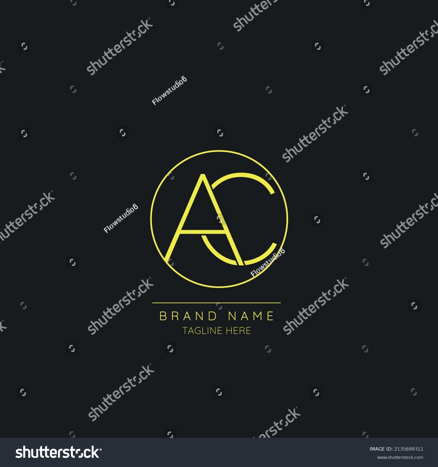 Letter Ac Logo Design Vector Template Stock Vector (Royalty Free) 2135699311 | Shutterstock