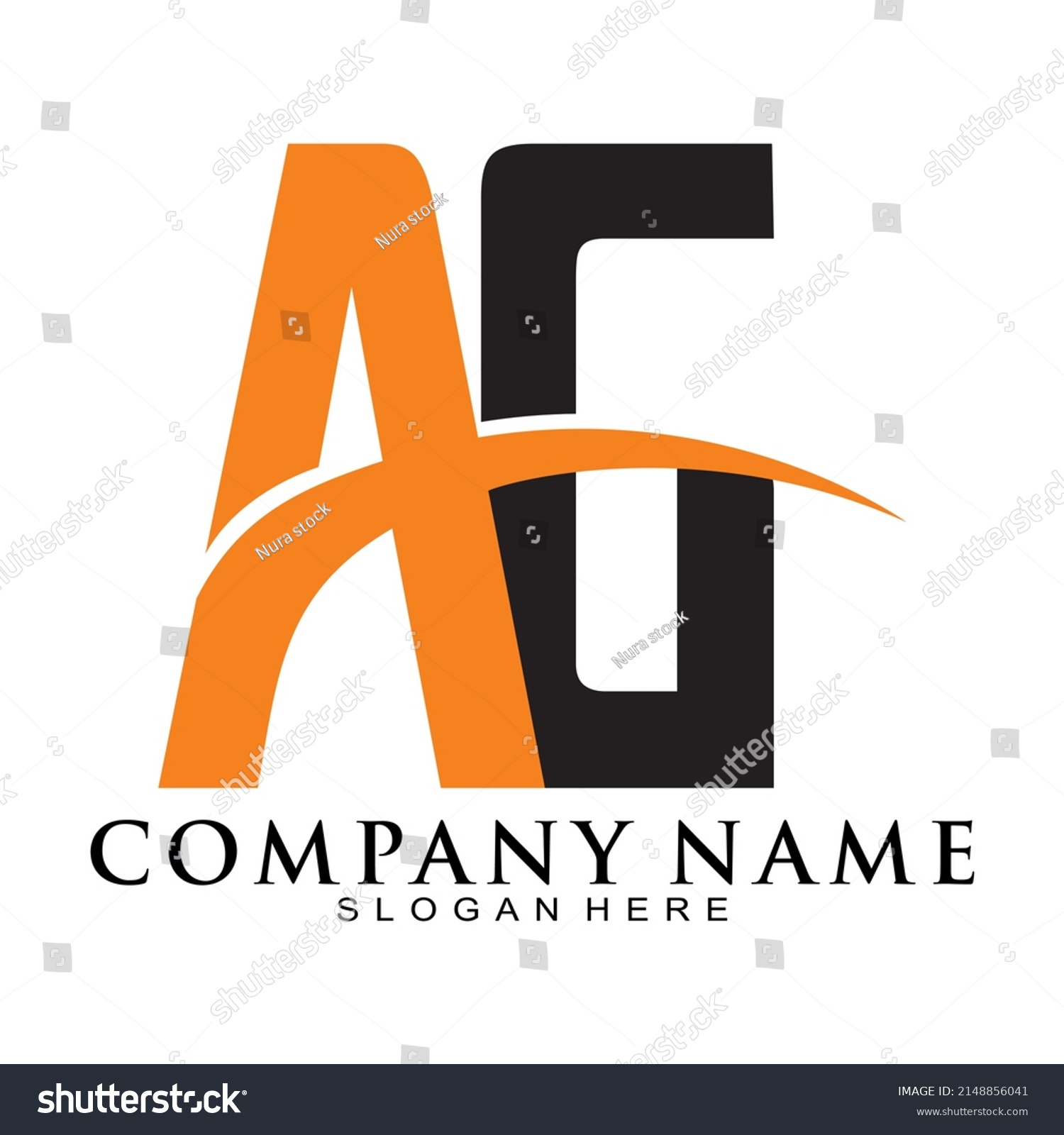 Letter Ag Symbol Vector Logo Stock Vector (Royalty Free) 2148856041 ...