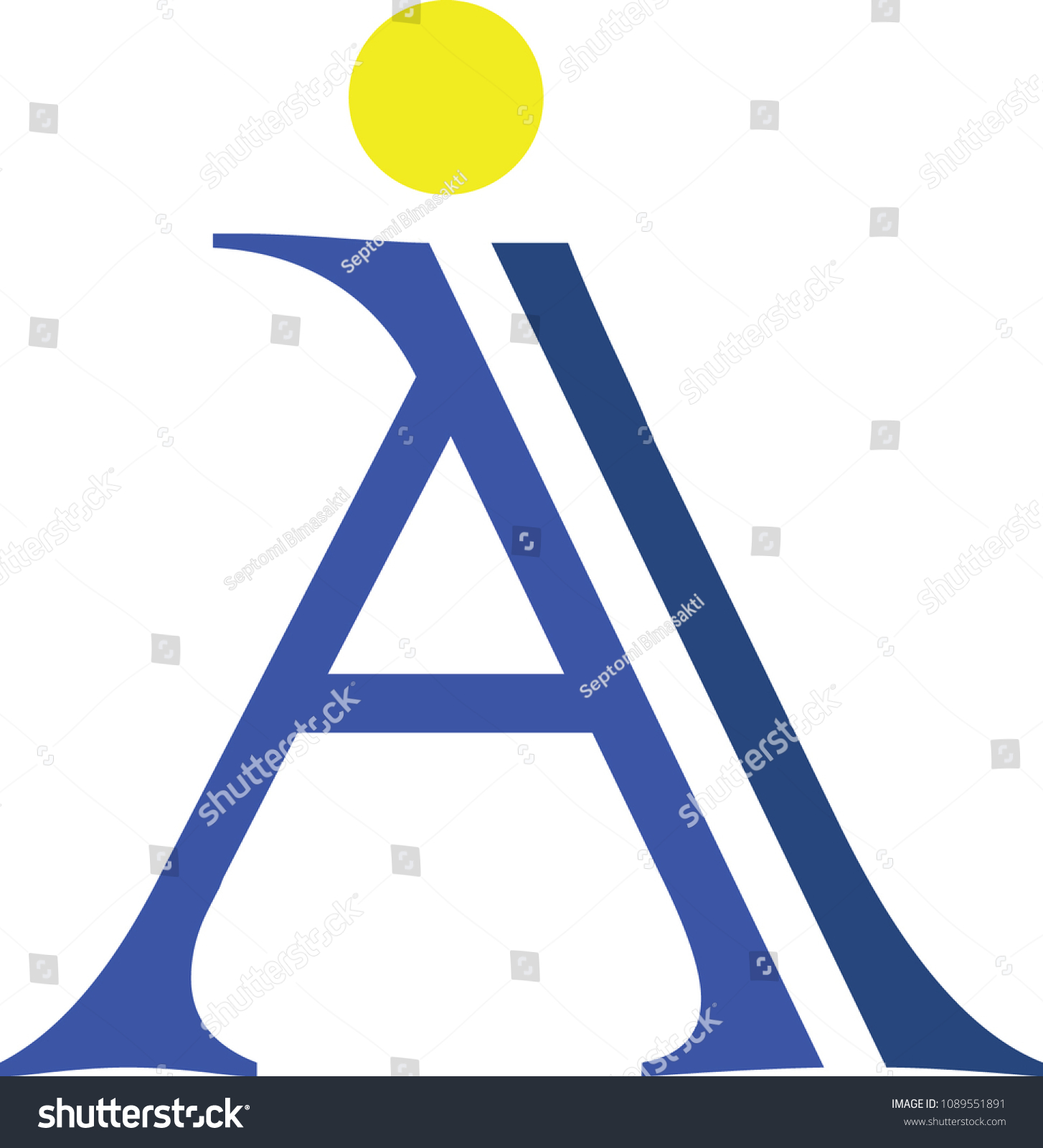 Letter Ai Logo Stock Vector (Royalty Free) 1089551891