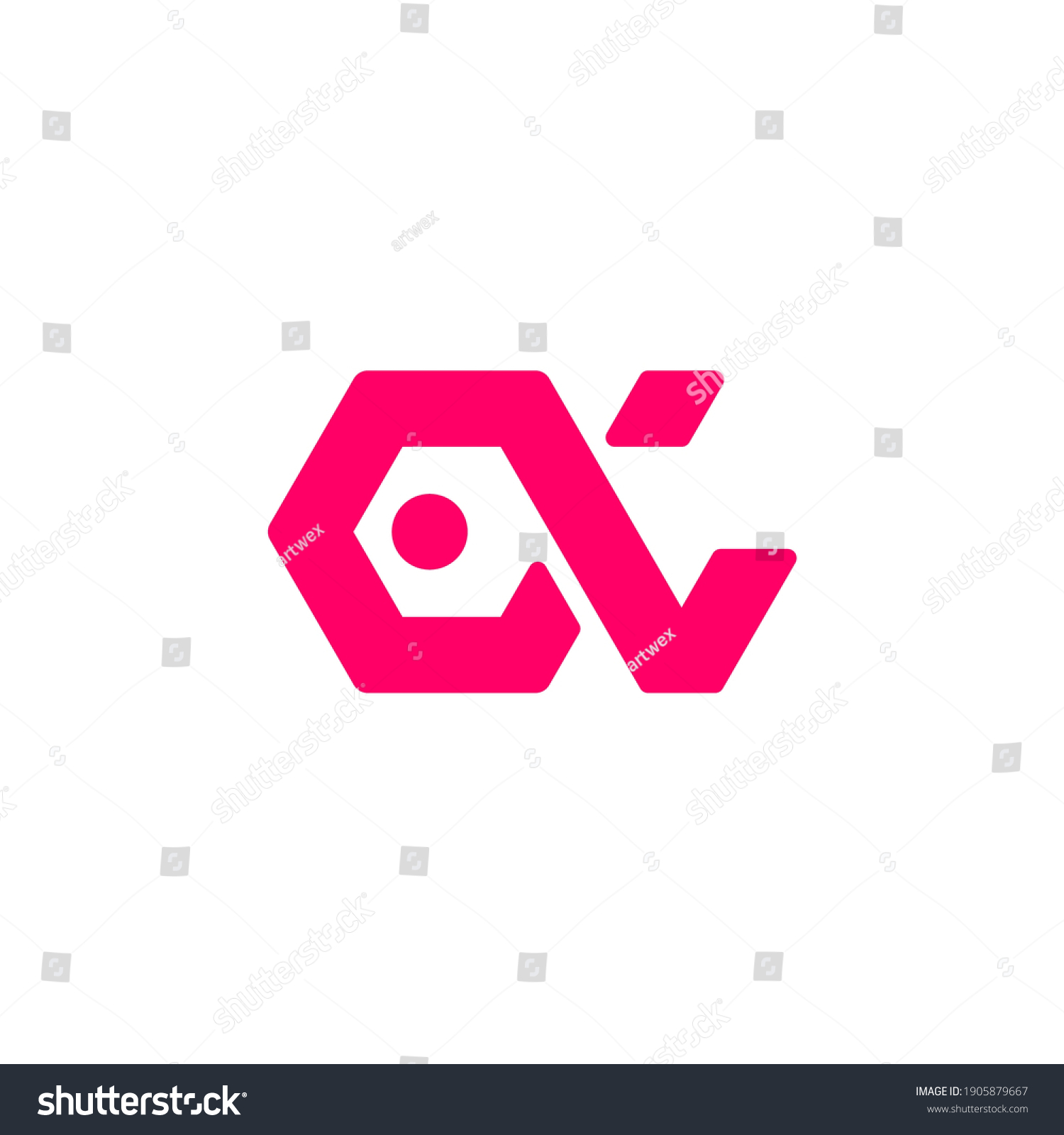 Letter Alpha Fish Logo Design Stock Vector (Royalty Free) 1905879667 ...