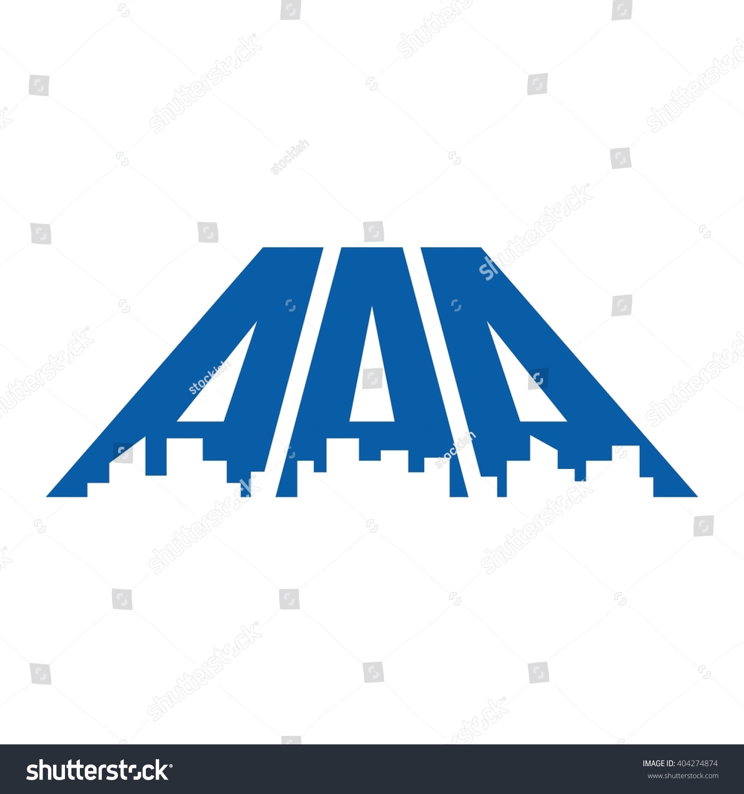 Letter Building Logo Vector Stock Vector (Royalty Free) 404274874 ...