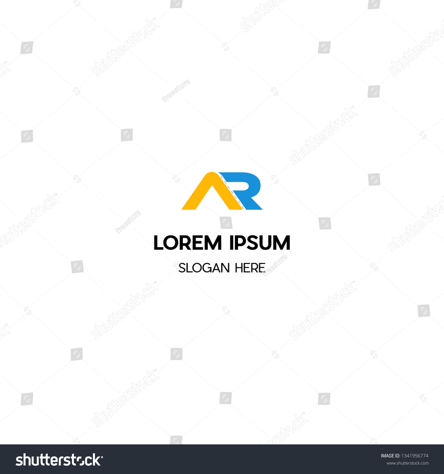 Letter Ar Creative Vector Logo Design Stock Vector (Royalty Free ...