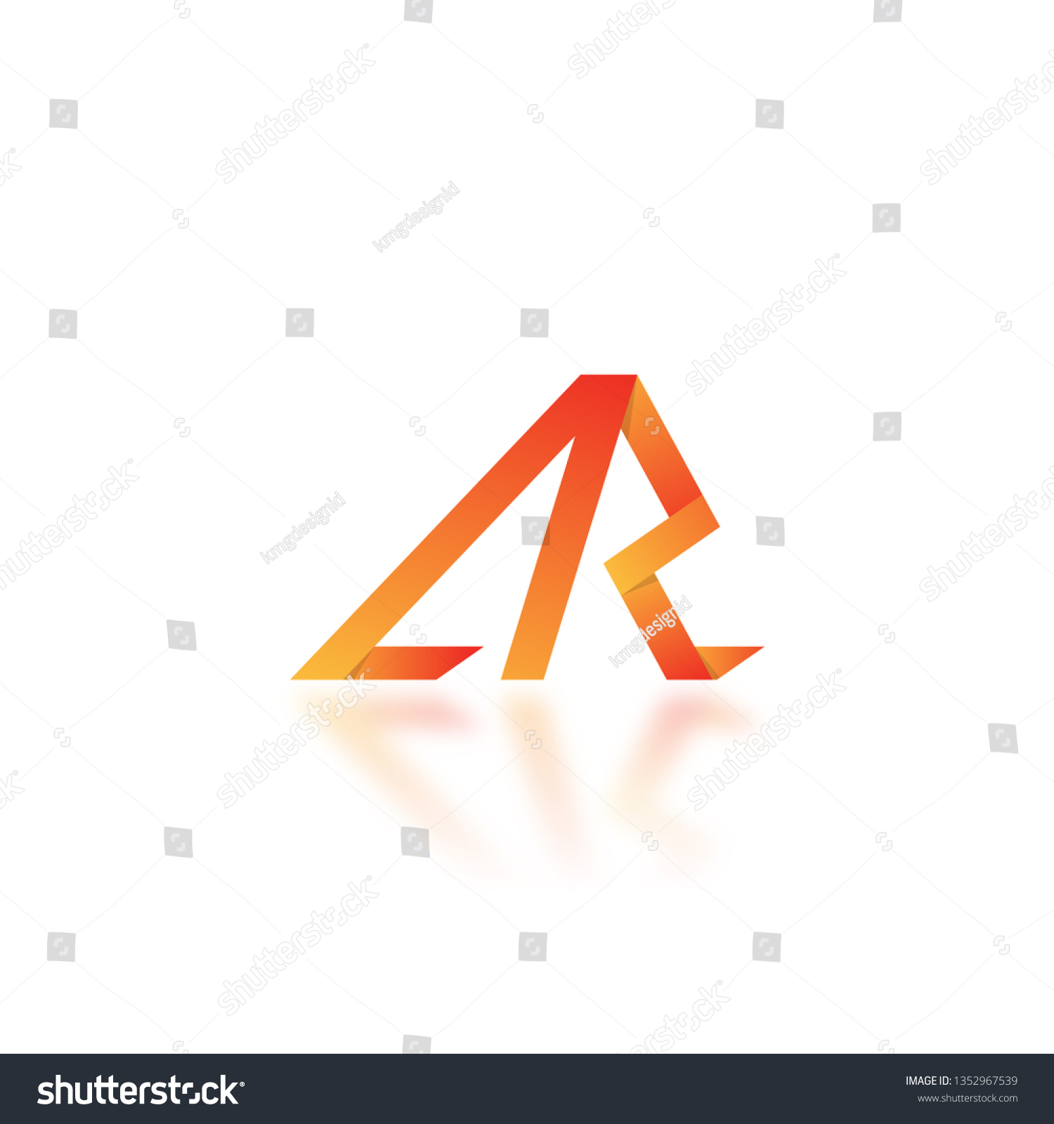 Letter Ar Monogram Logo Stock Vector (Royalty Free) 1352967539 ...