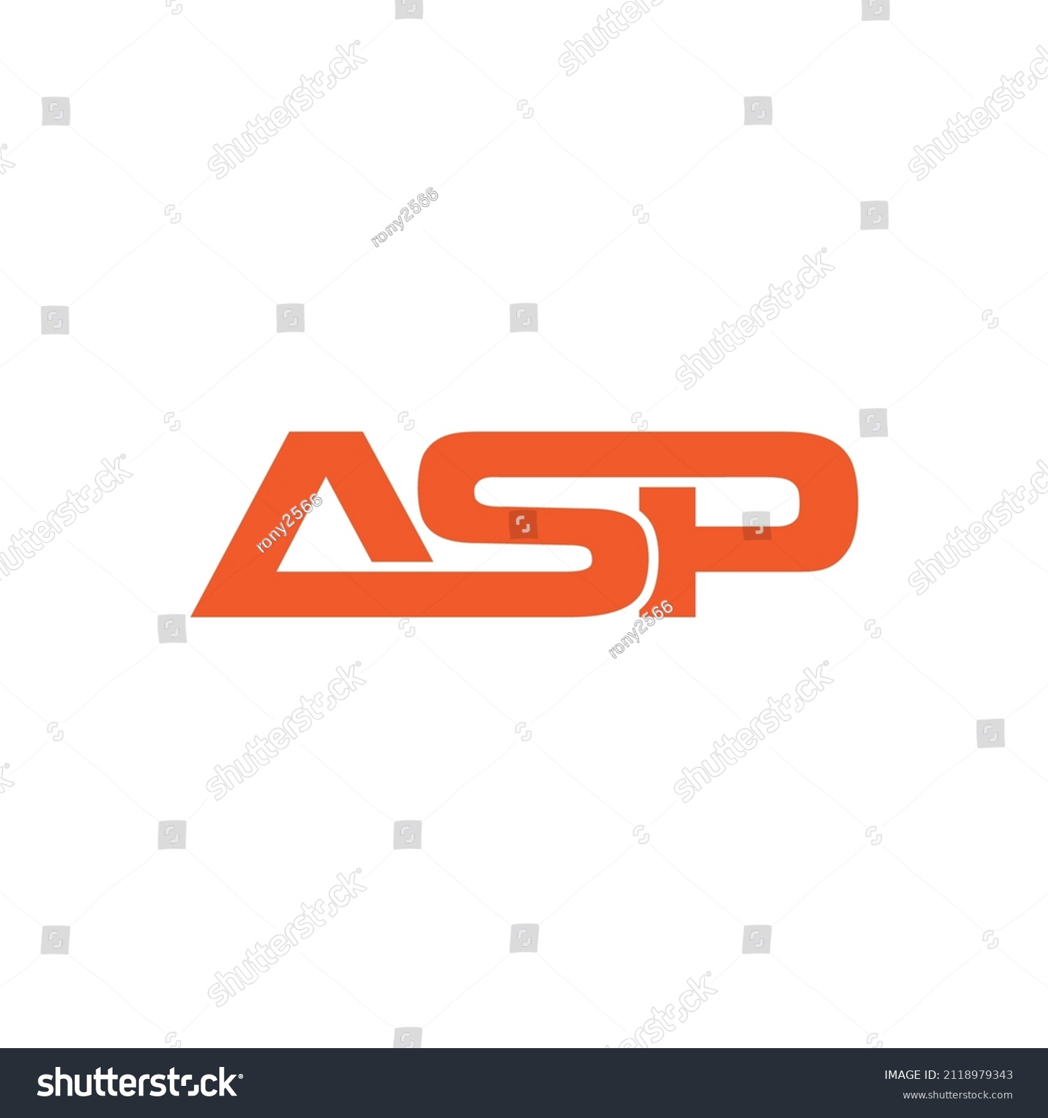 Letter Asp Logo Design Vector Image Stock Vector (Royalty Free ...