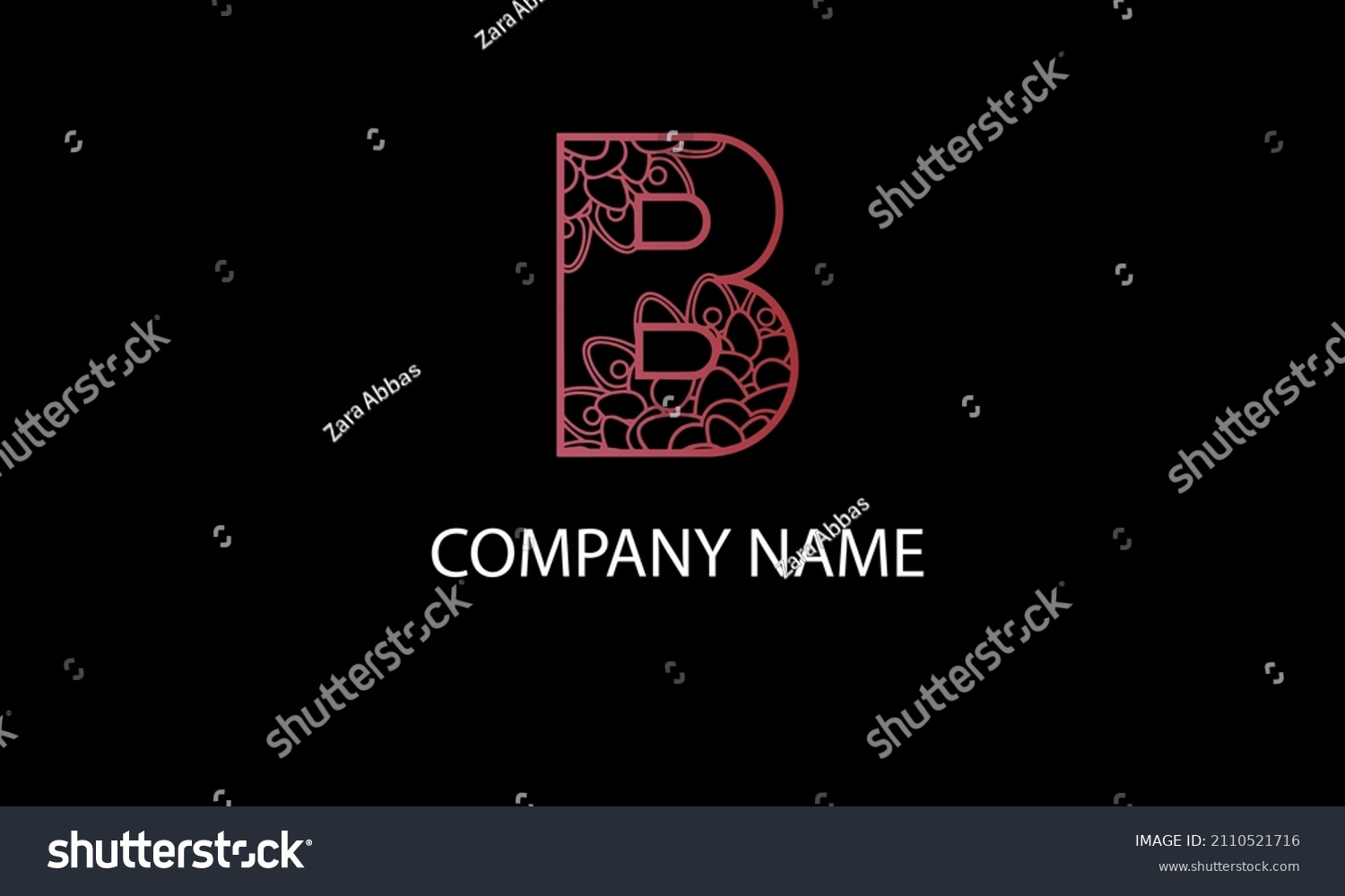 Letter B Abstract Monogram Vector Logo Stock Vector (Royalty Free ...