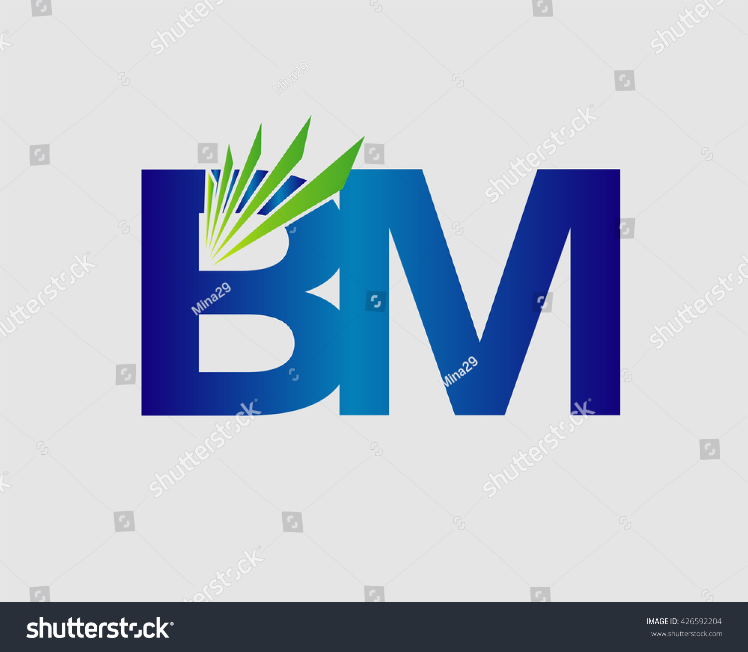 Letter B M Logo Vector Stock Vector (Royalty Free) 426592204 | Shutterstock