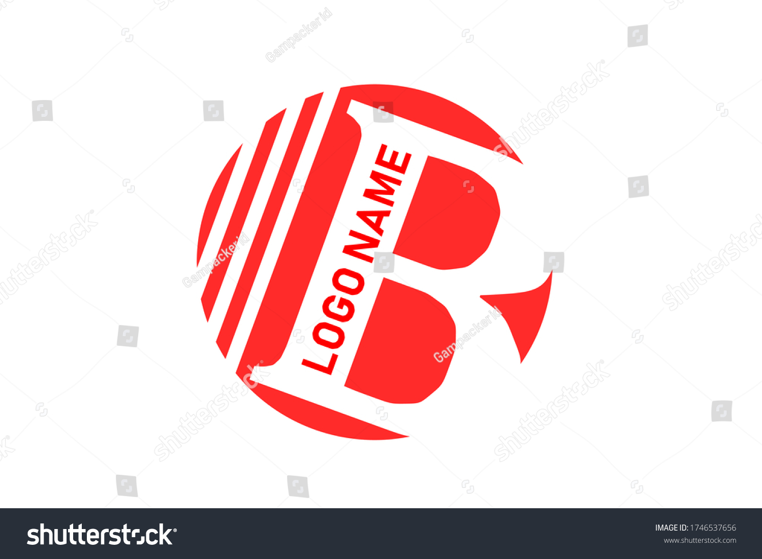 Letter B Initial Logo Design Three Stock Vector (Royalty Free ...