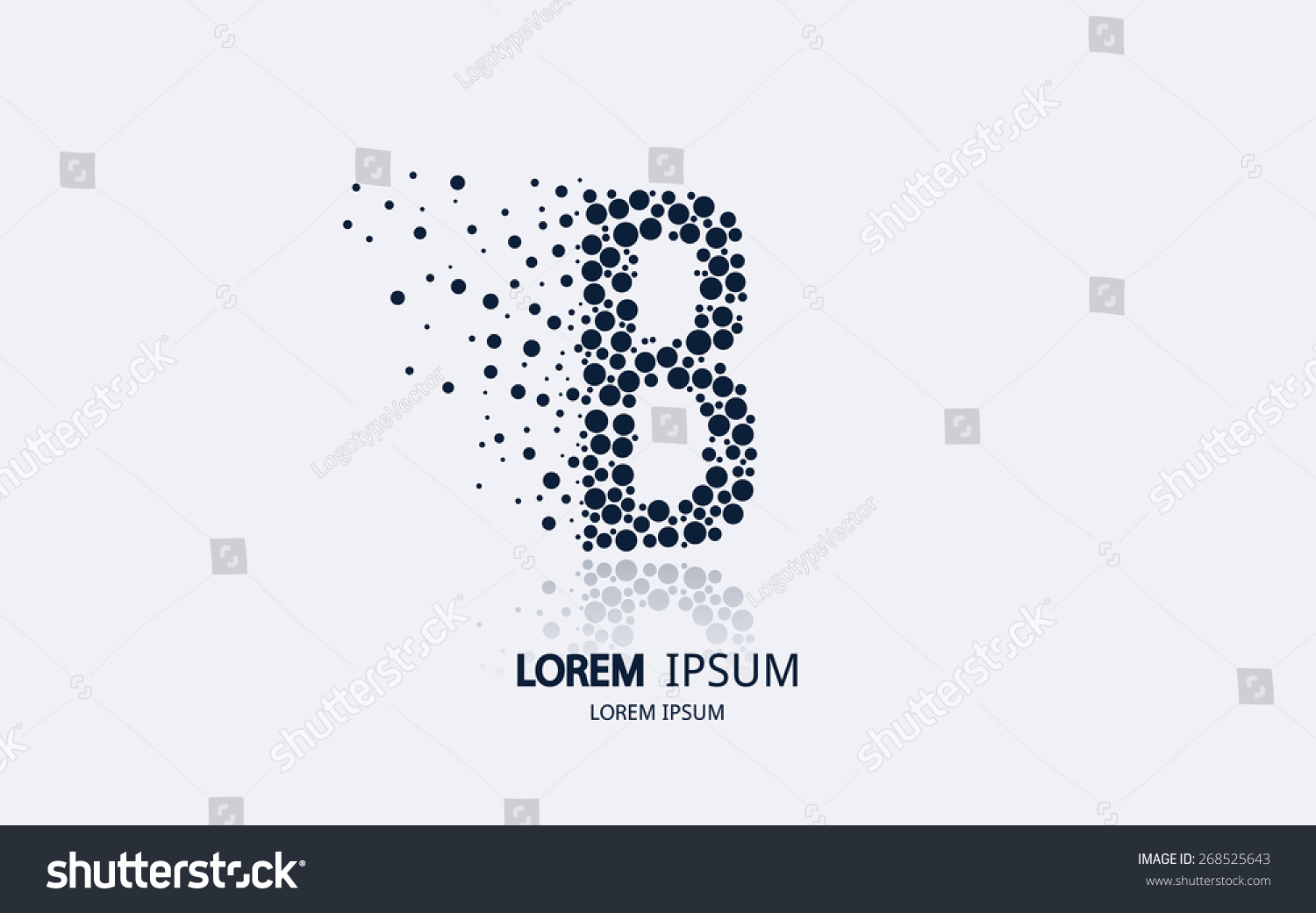 Letter B Logo Alphabet Logotype Vector: เวกเตอร์สต็อก (ปลอดค่าลิขสิทธิ์ ...