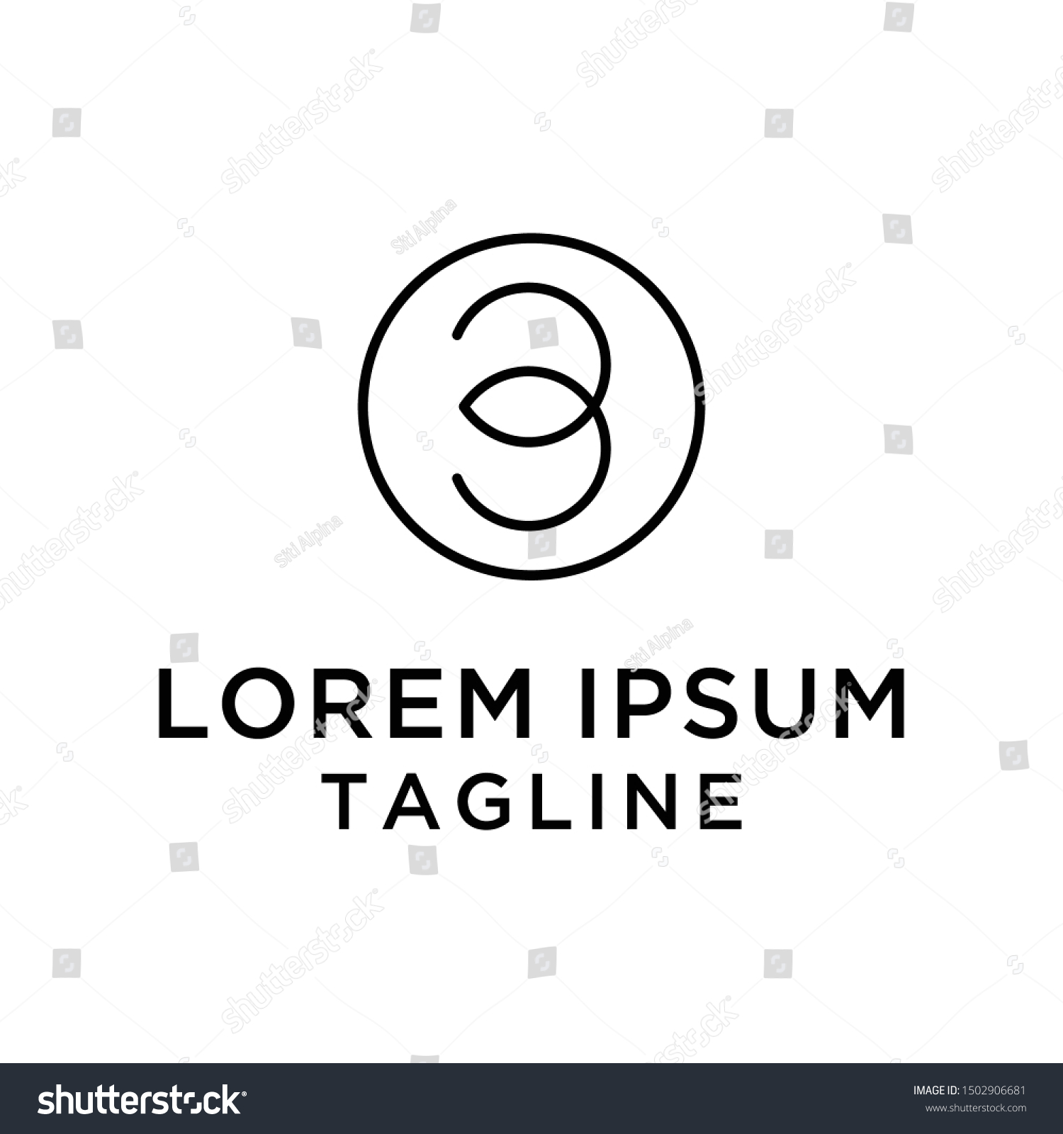 Letter B3 Logo Design Template Stock Vector (Royalty Free) 1502906681