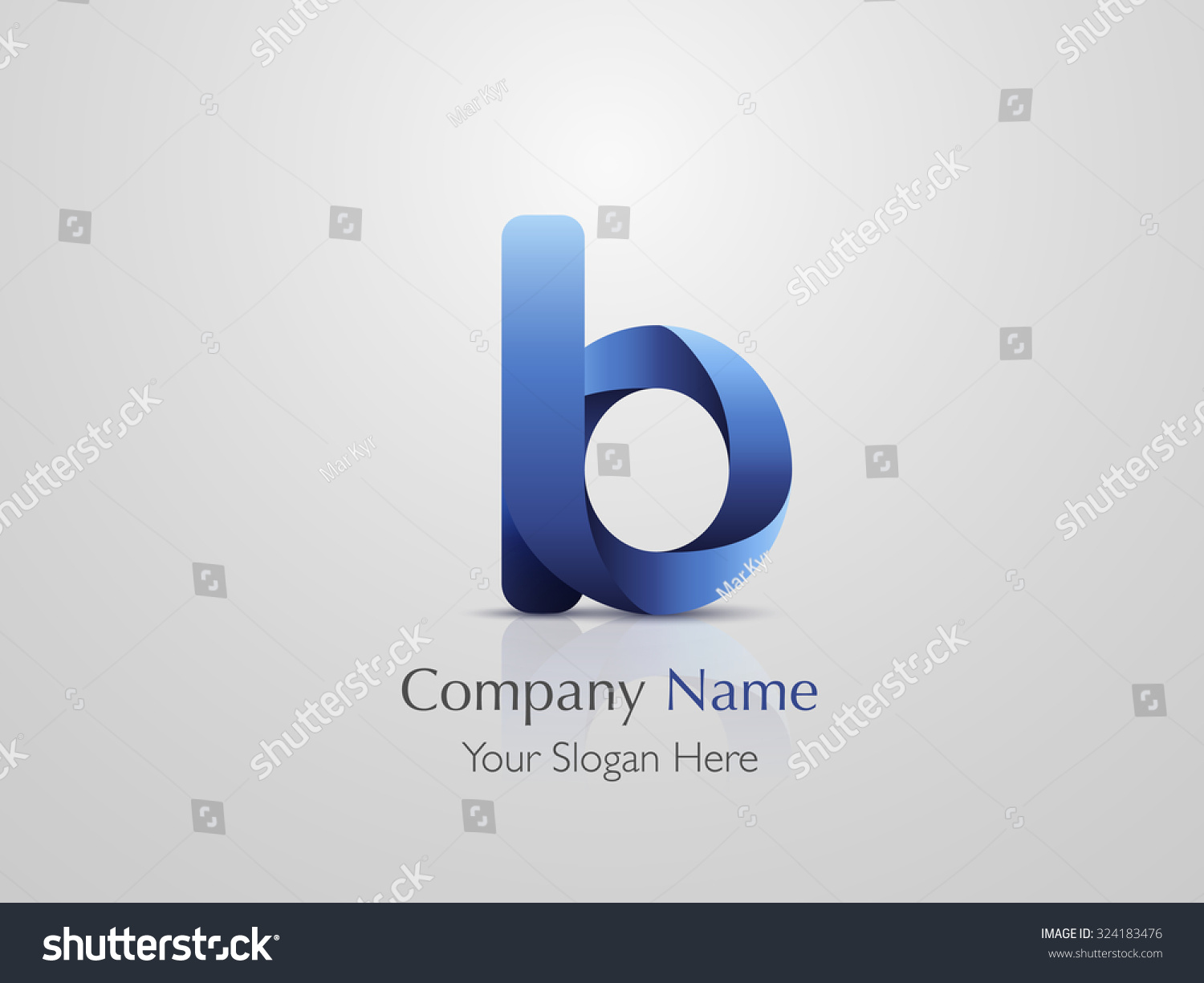Letter B Logo Design Vector Illustration: เวกเตอร์สต็อก (ปลอดค่า ...