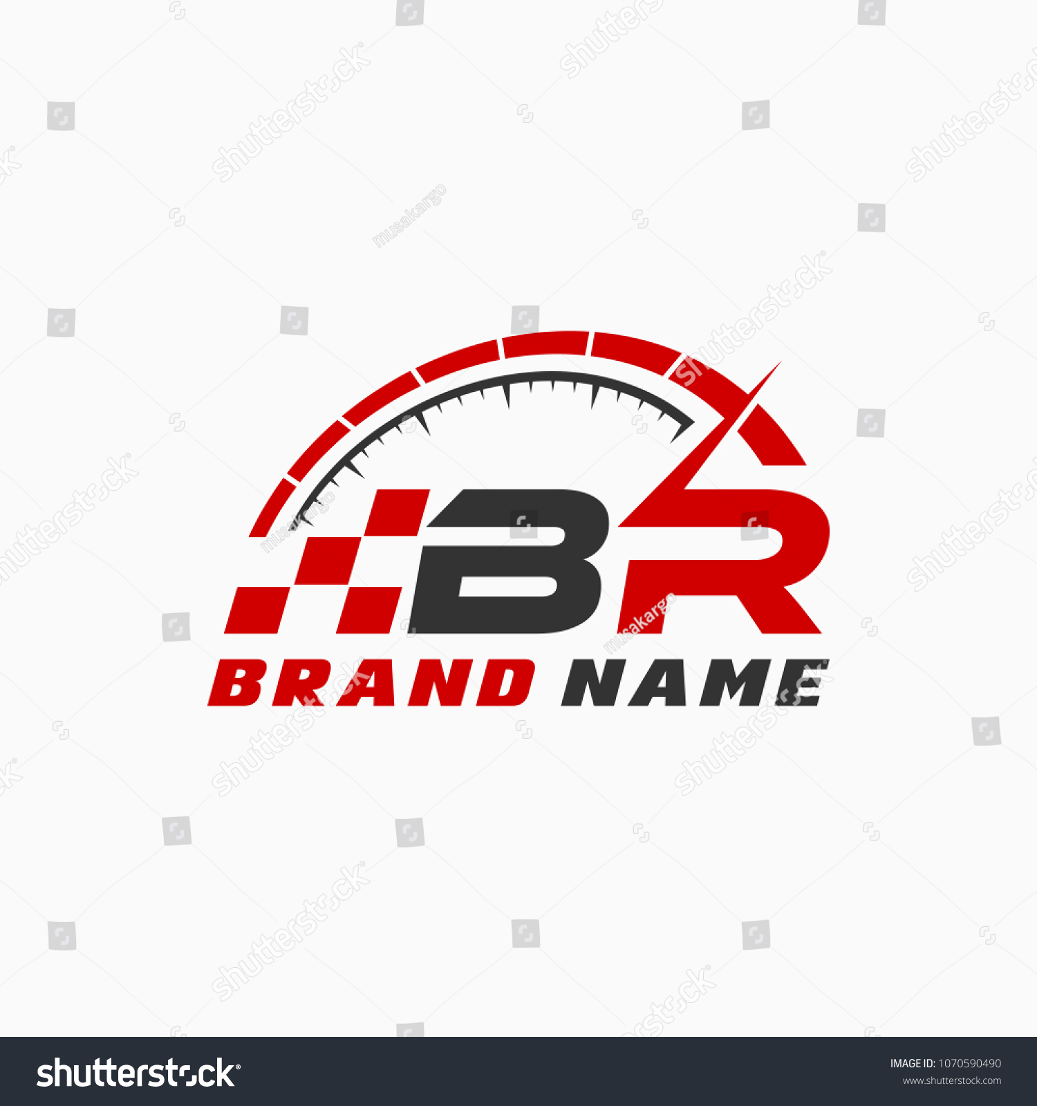 Letter B R Logo Icon Design Stock Vector (Royalty Free) 1070590490 ...