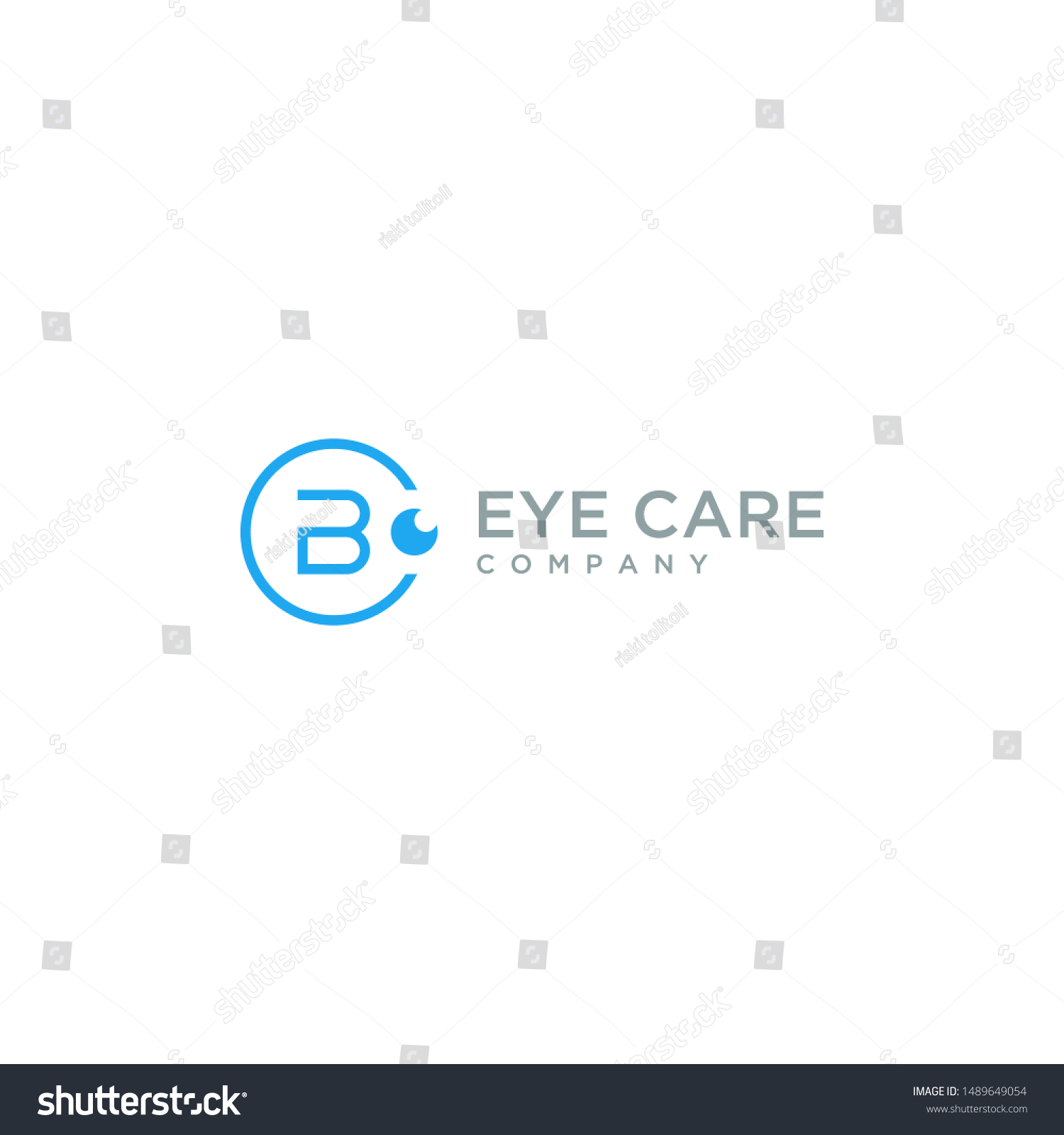 Letter B Eye Logo Design Vector: เวกเตอร์สต็อก (ปลอดค่าลิขสิทธิ์ ...