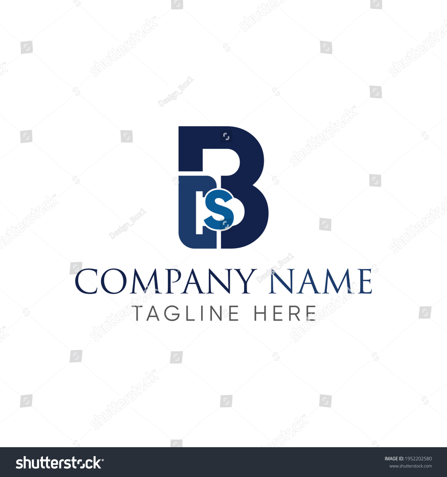 Letter Bcs Modern Logo Design Vector Stock Vector (Royalty Free ...