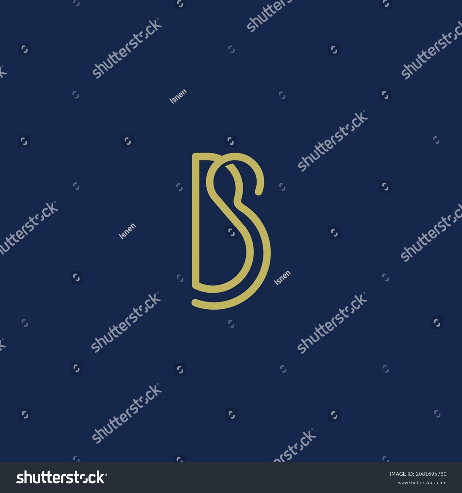 Letter Bs Logo Design Vector Template Stock Vector (Royalty Free ...