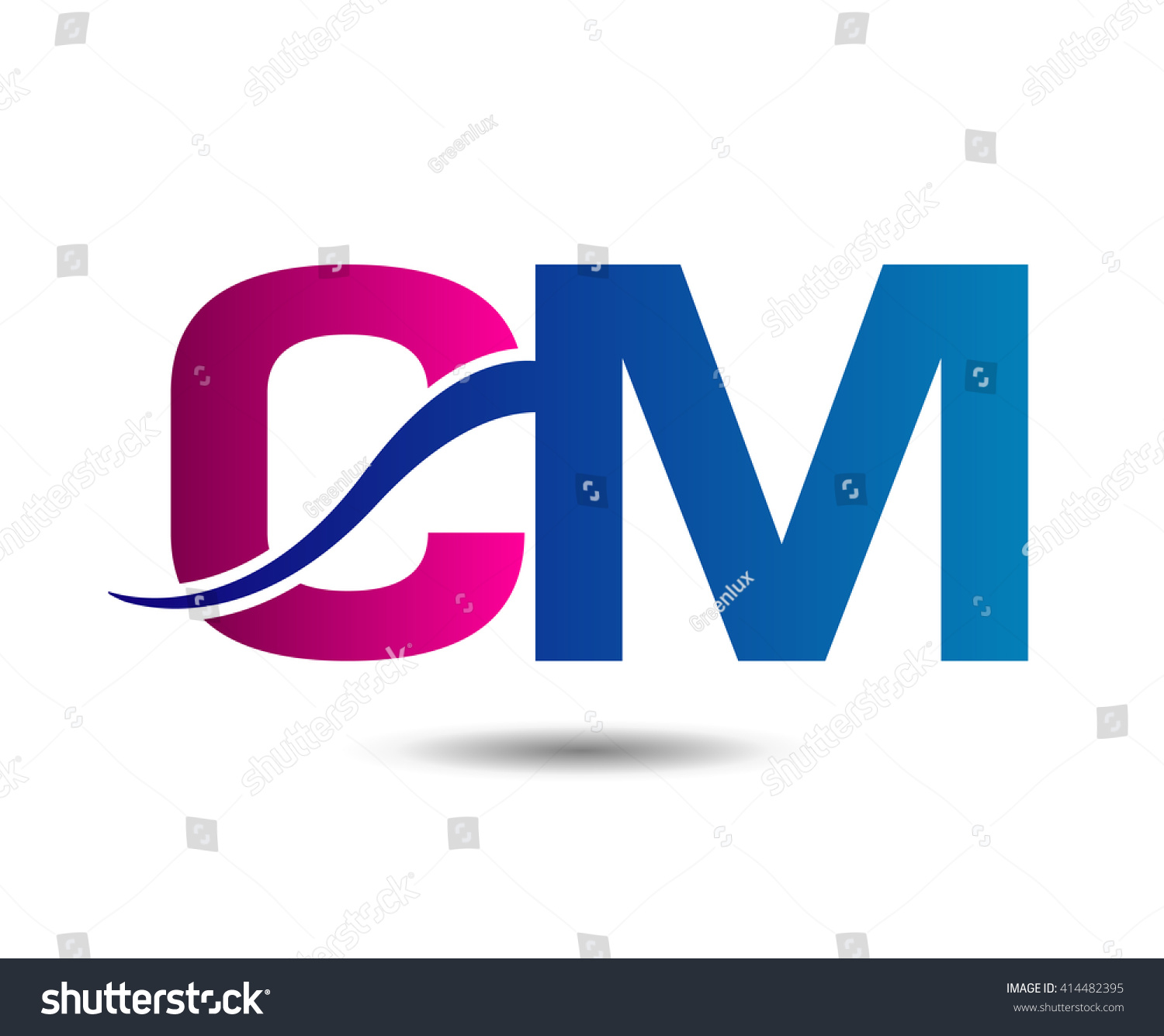 Letter C M Logo Vector Stock Vector (Royalty Free) 414482395 | Shutterstock