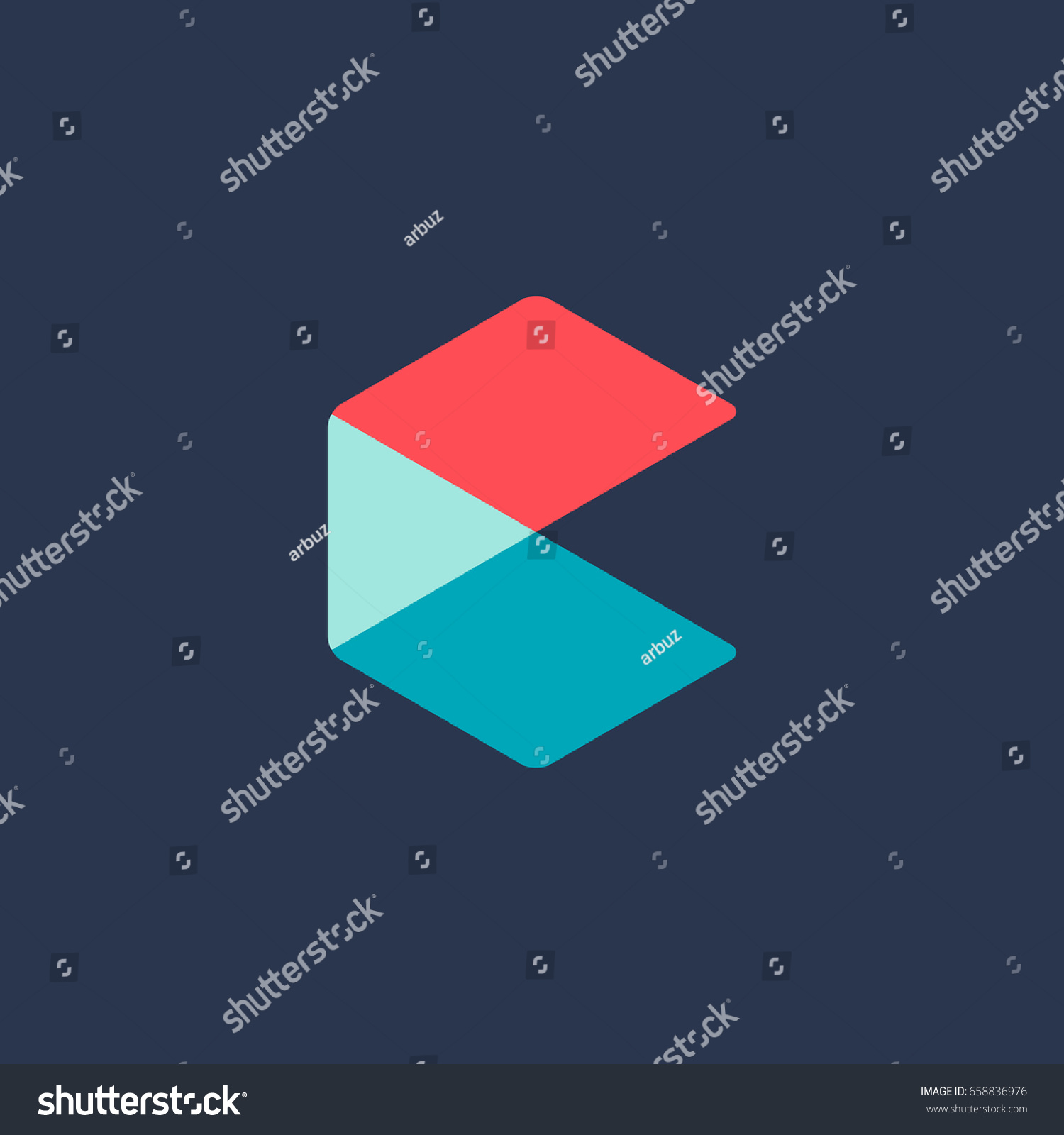 Letter C Cube Logo Icon Design Stock Vector (Royalty Free) 658836976 ...
