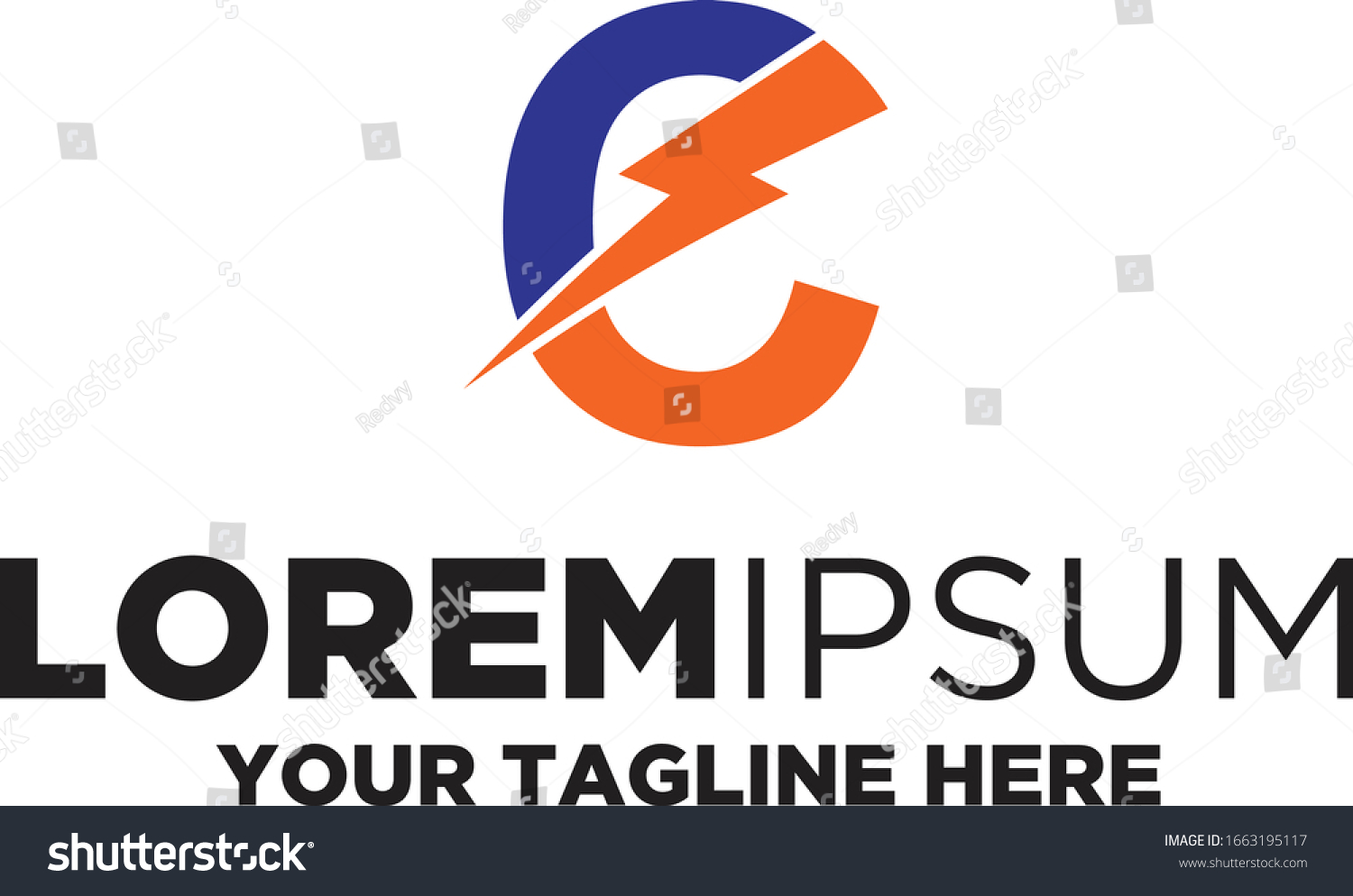 Letter C Energy Logo Template Stock Vector (Royalty Free) 1663195117 ...