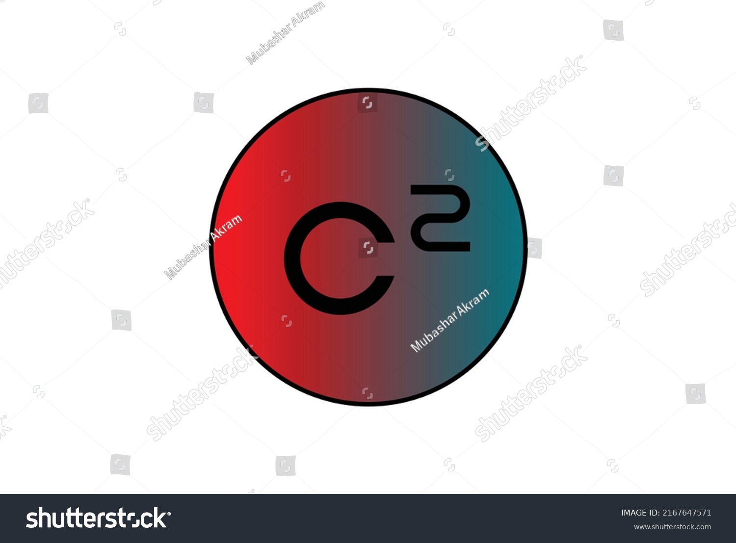 Letter C2 Logo Vector Design Circle Stock Vector (Royalty Free ...