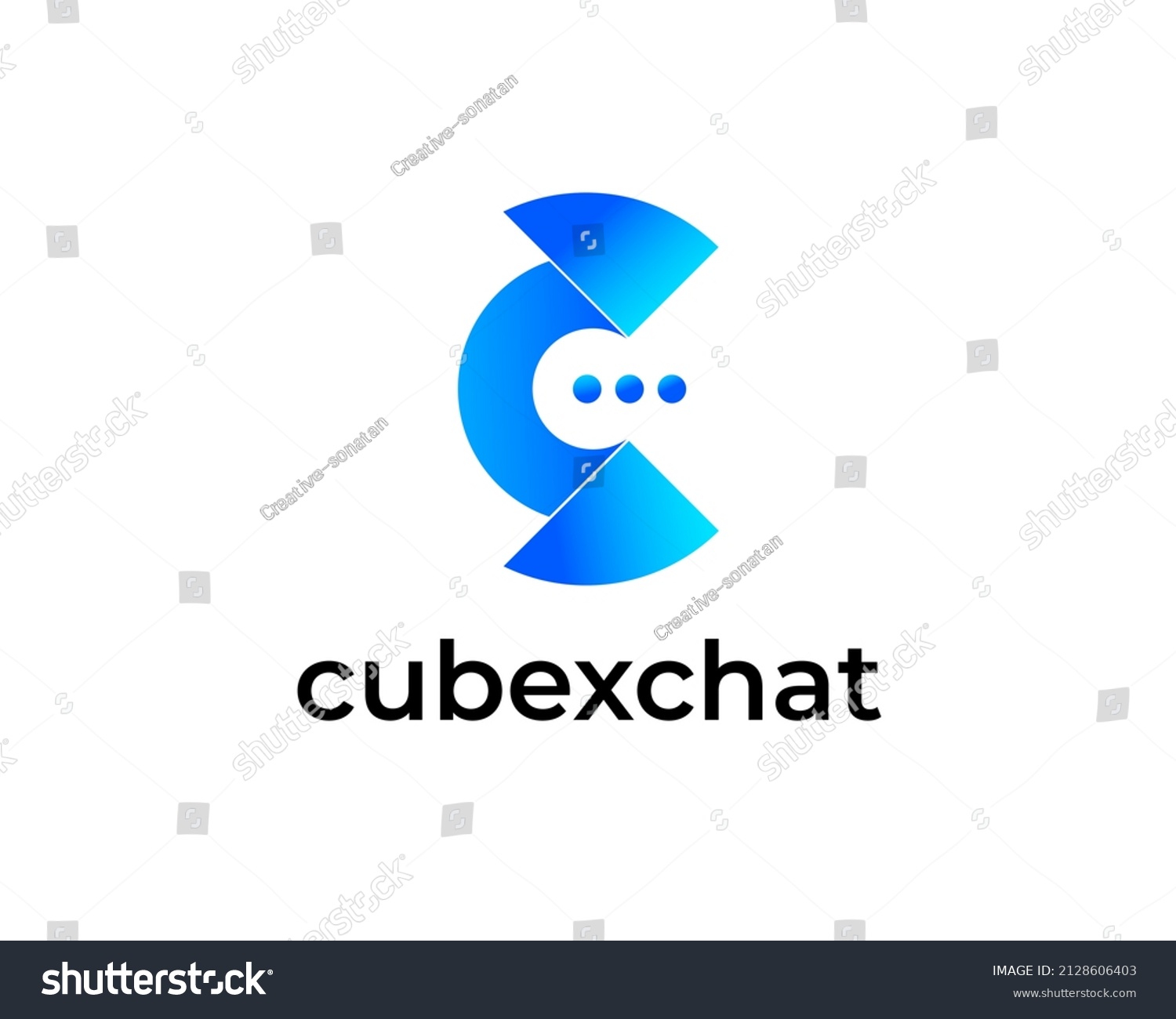Letter C Chat Logo Design Vector Stock Vector (Royalty Free) 2128606403 ...