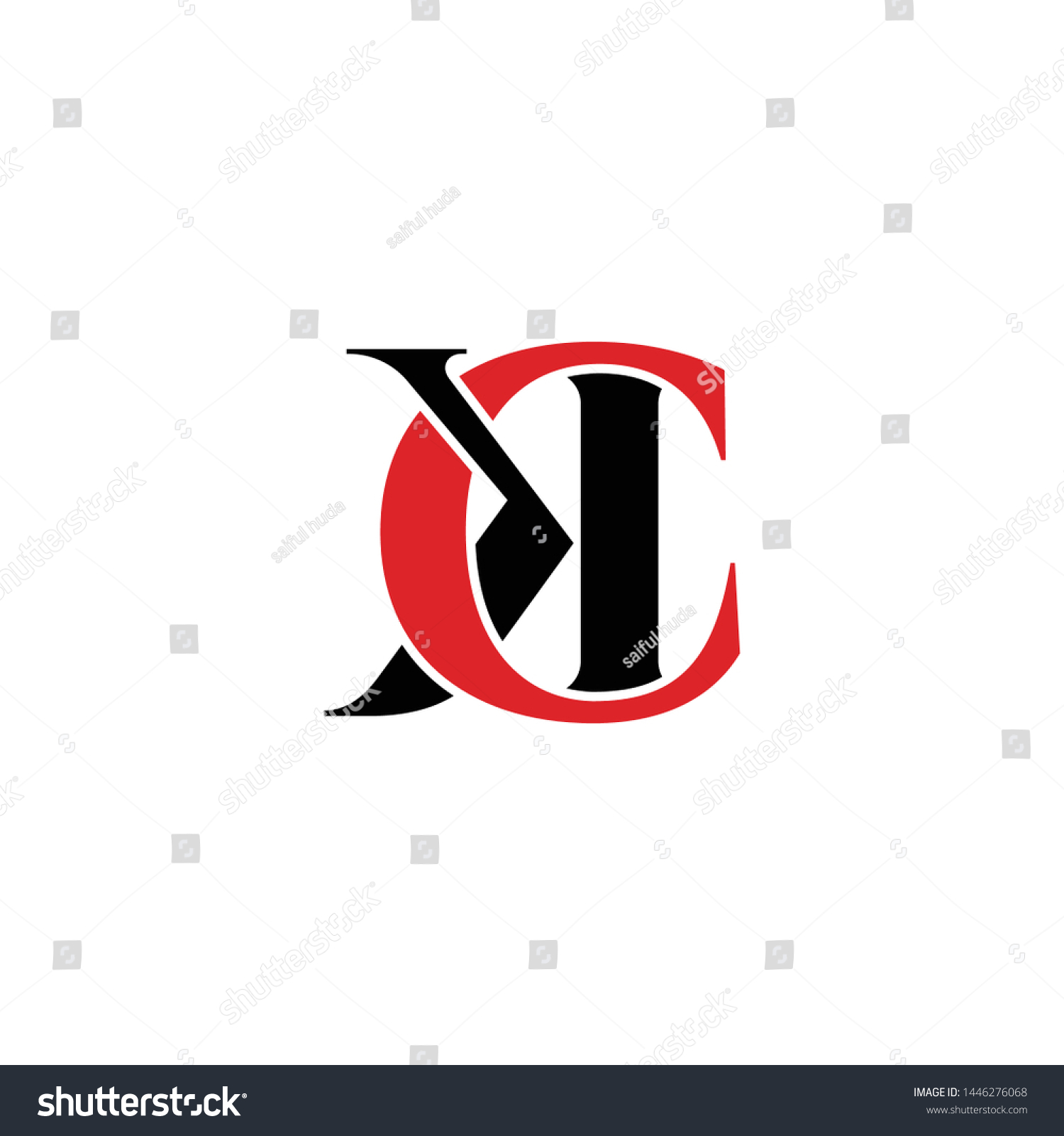 Letter Ckkc Simple Logo Design Vector Stock Vector (Royalty Free ...