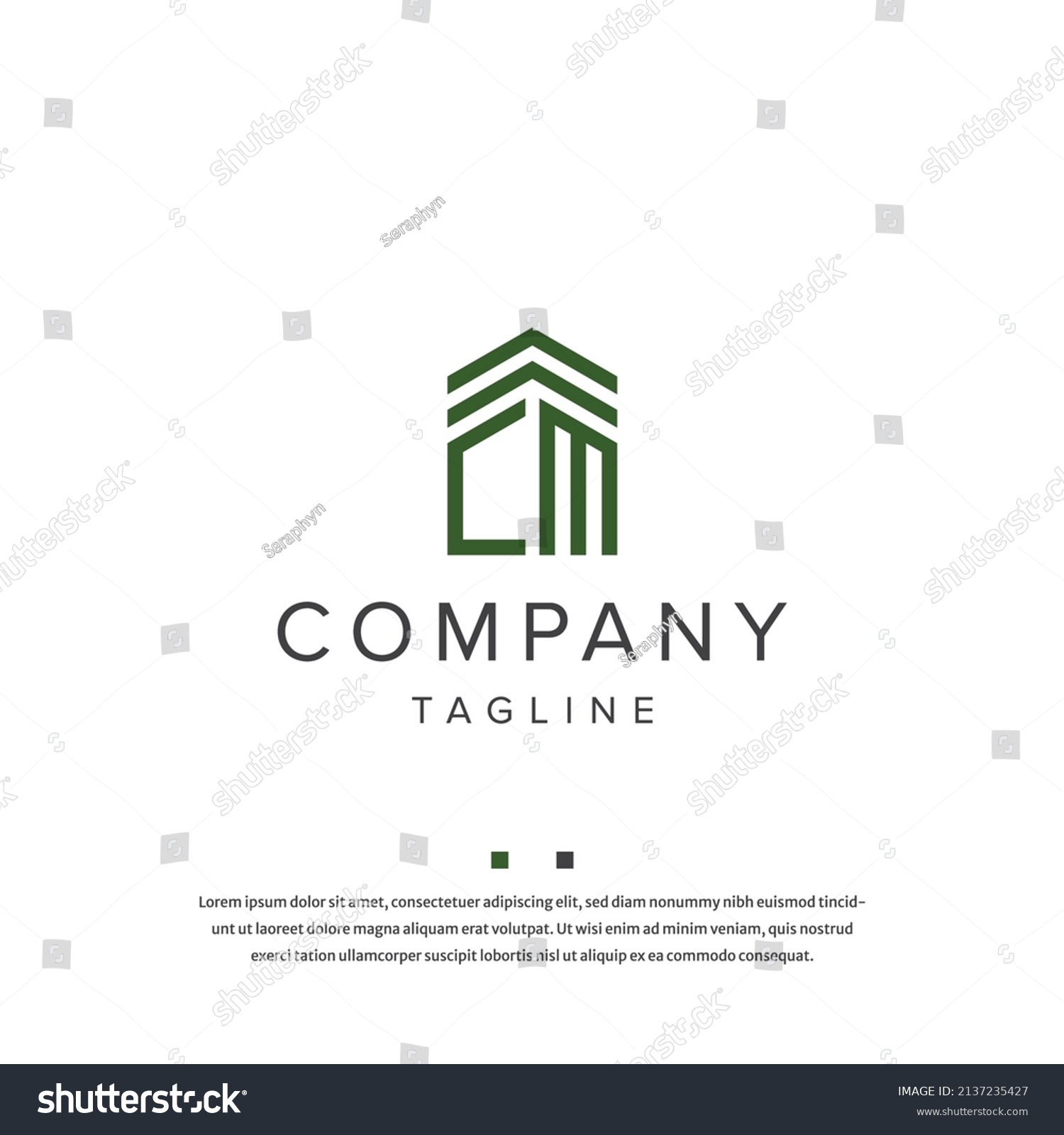 Letter Cm Initial Logo Icon Design Stock Vector (Royalty Free ...