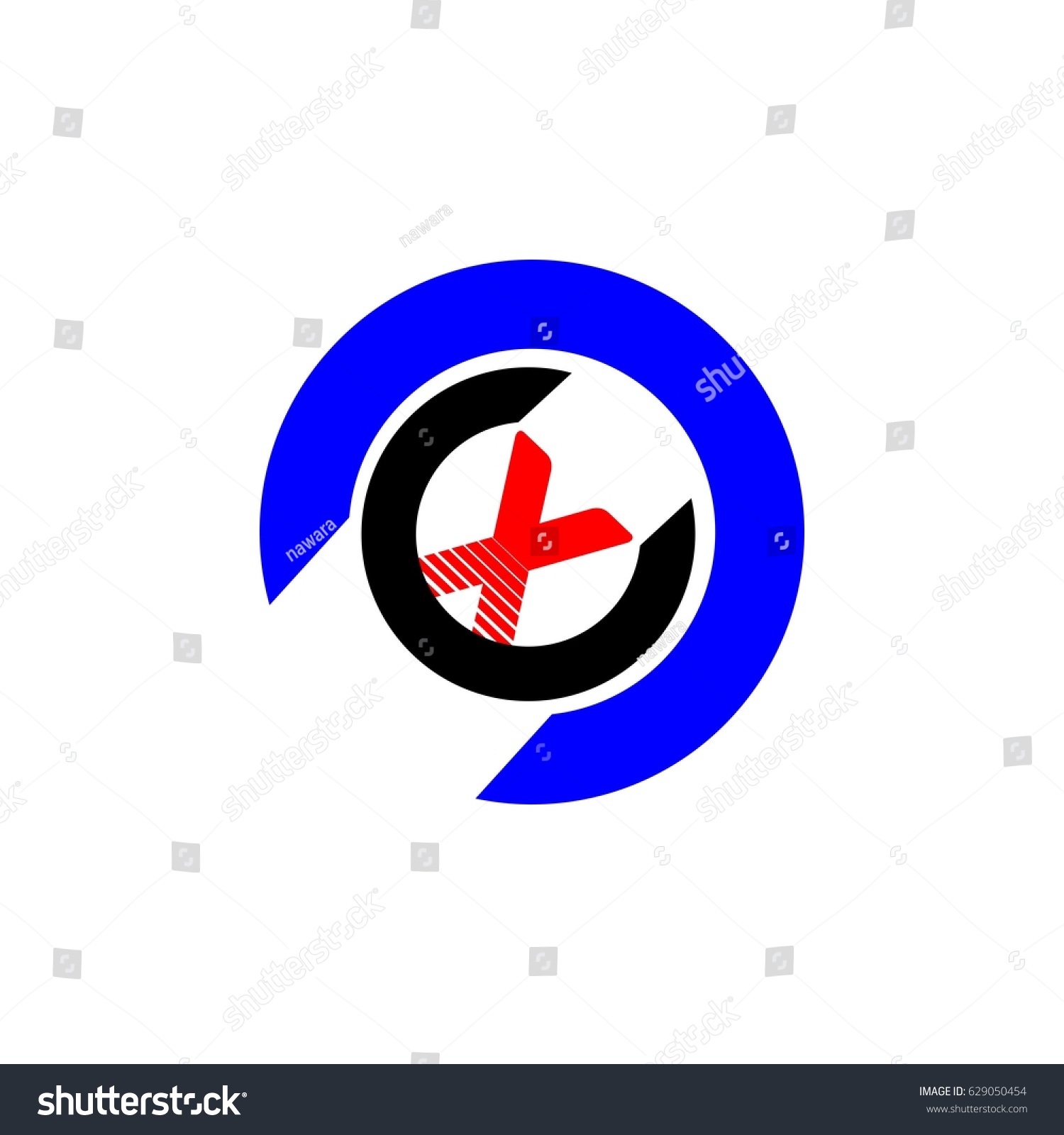 Letter Cox Logo Vector Stock Vector (Royalty Free) 629050454