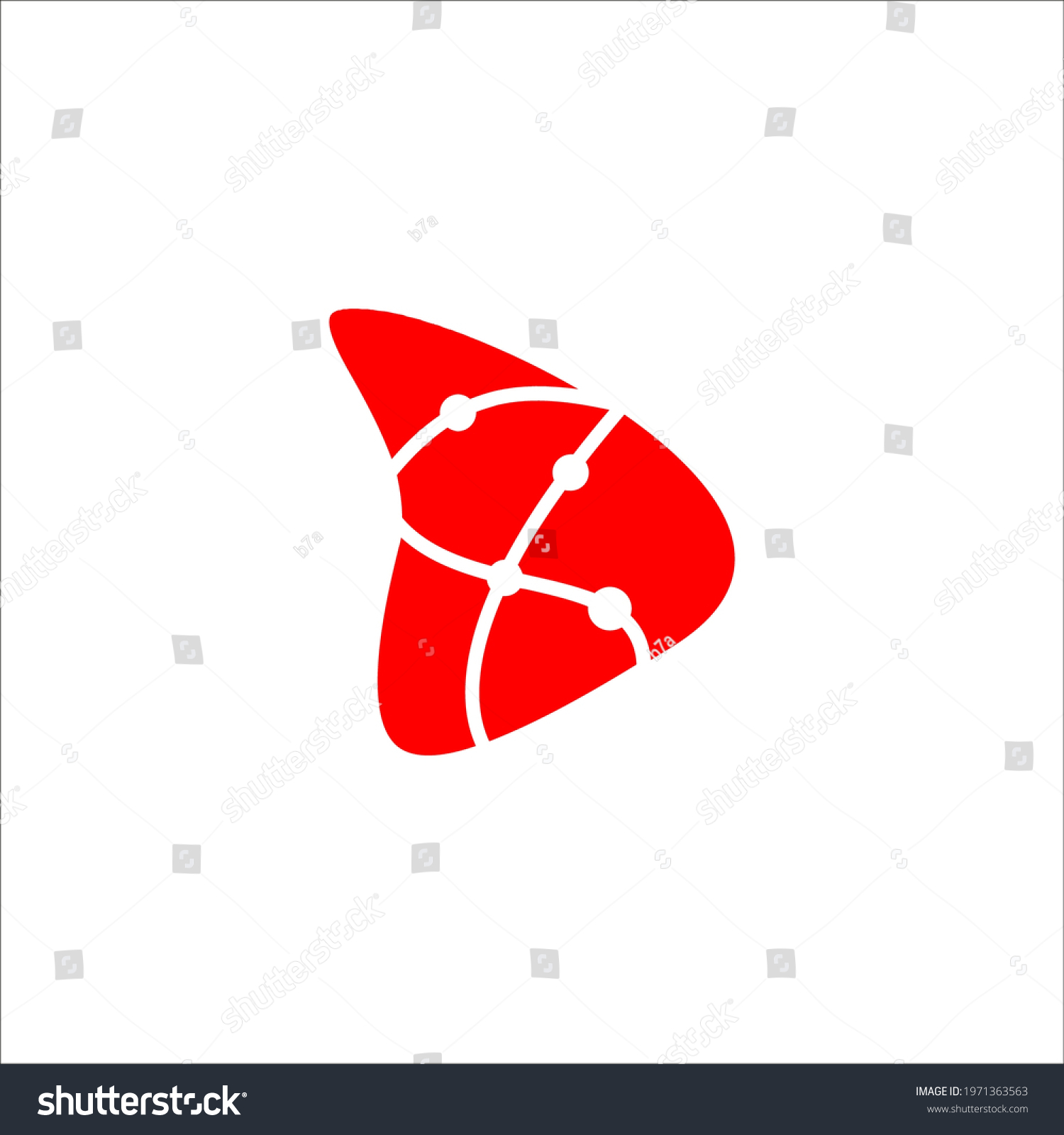 Letter D Connection Logo Design Vector Stock Vector (Royalty Free ...