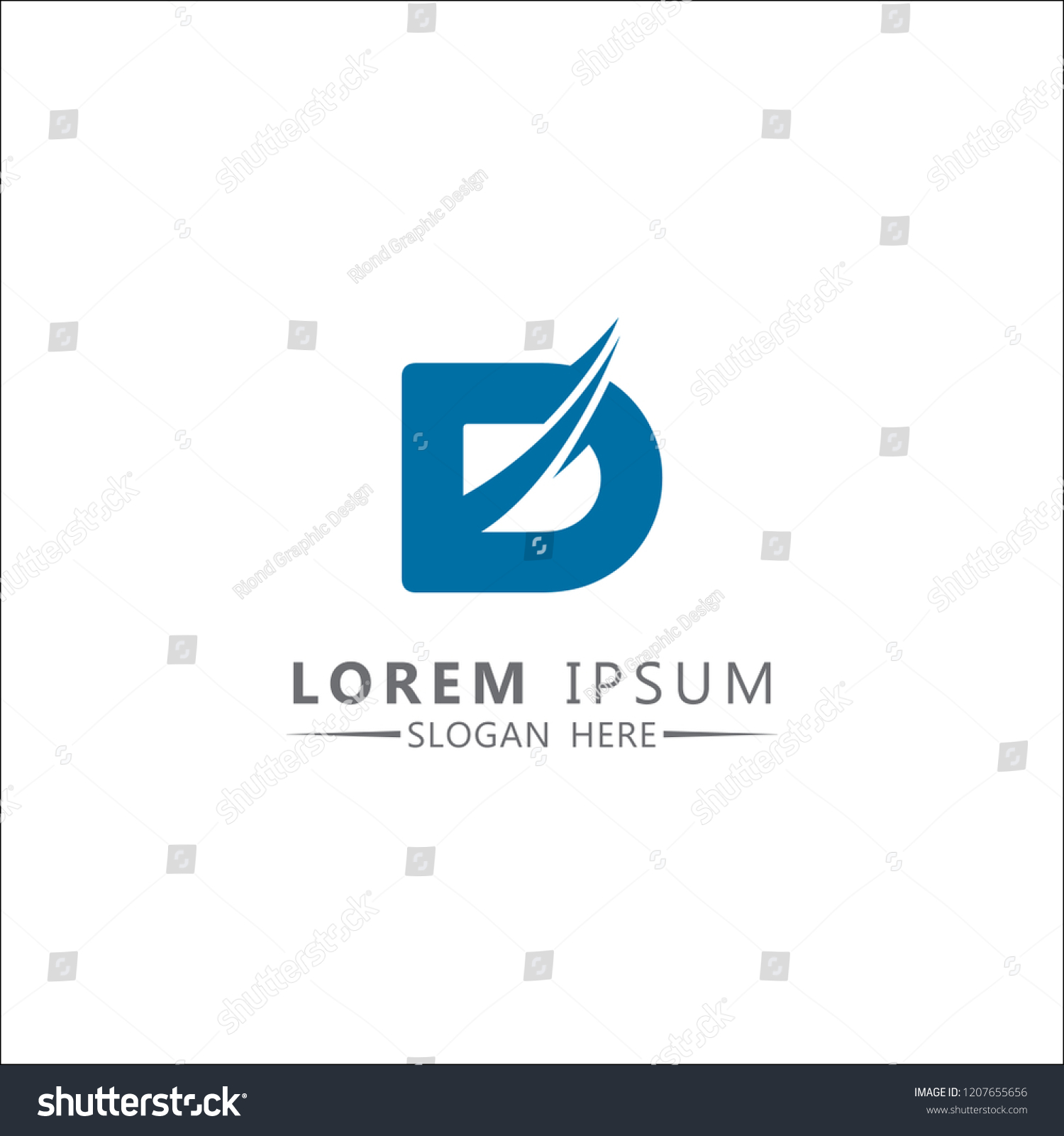 Letter D Logo Design Vector Template Stock Vector (Royalty Free ...