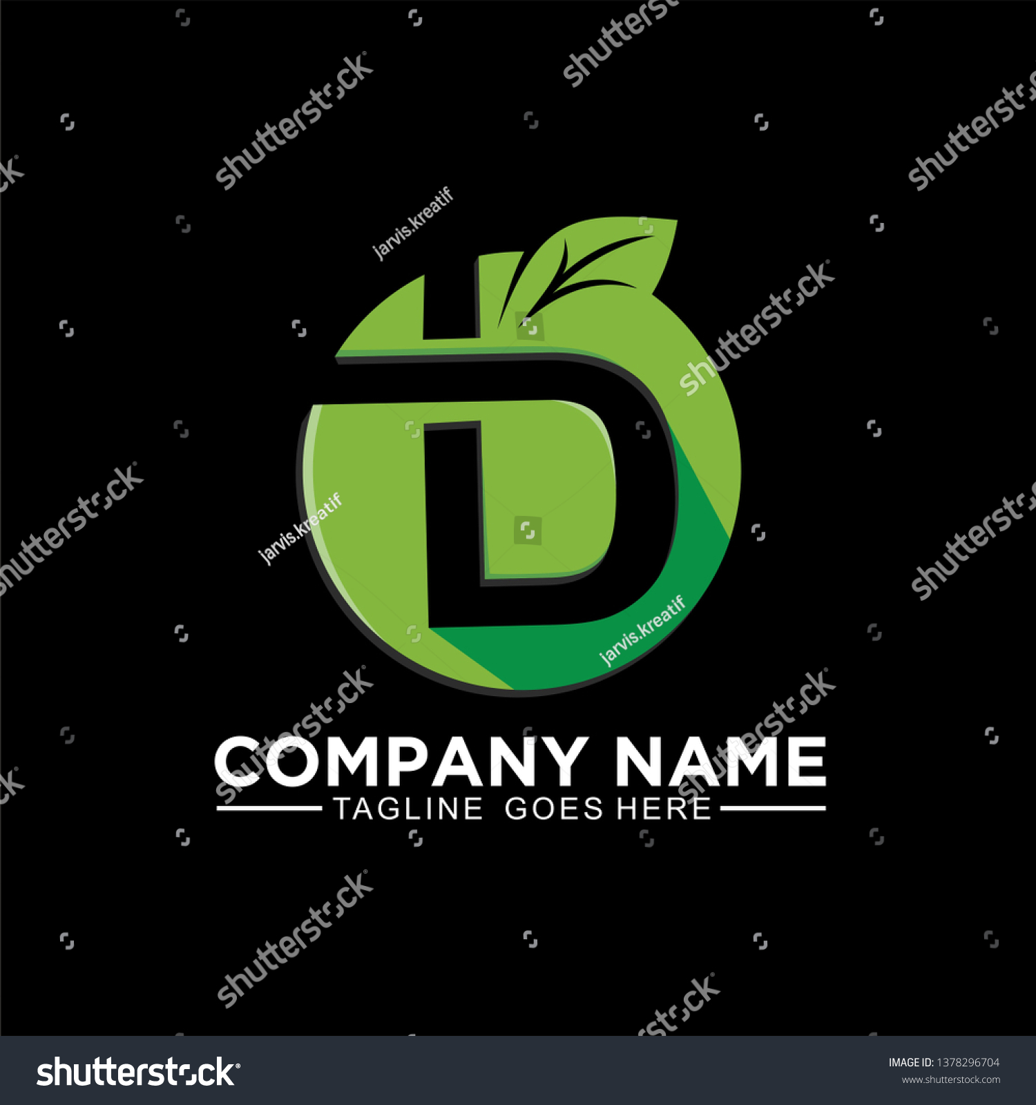 Letter D Simple Logo Stock Vector (Royalty Free) 1378296704 | Shutterstock