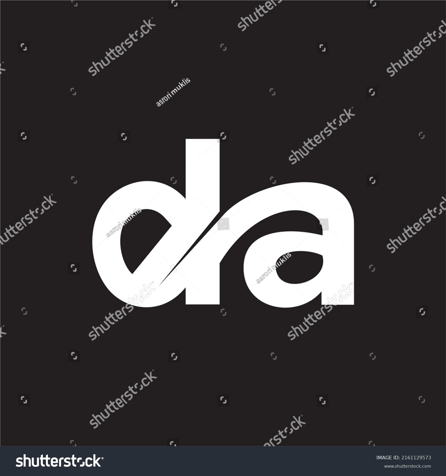 Letter Da Logo Design Template Vector Stock Vector (Royalty Free ...