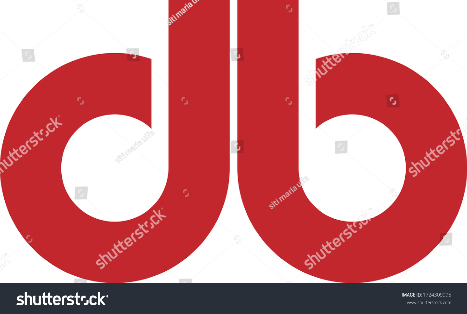 Letter Db Design Logo Vector Stock Stock Vector (Royalty Free ...