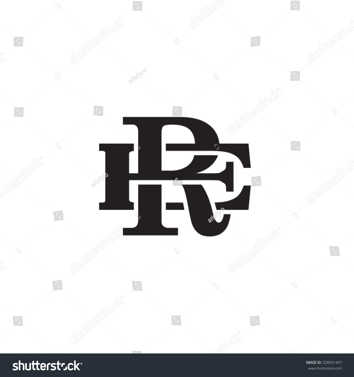 Letter E R Monogram Logo Stock Vector 328091447 - Shutterstock