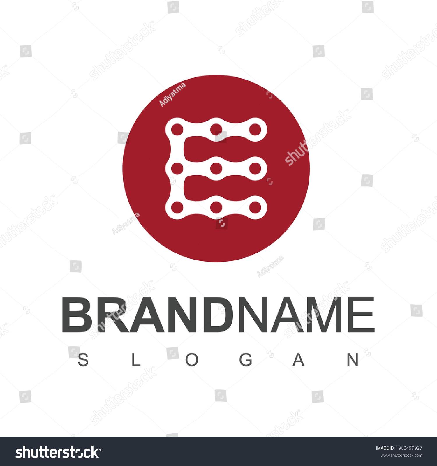 Letter E Chain Logo Design Vector Stock Vector (Royalty Free) 1962499927