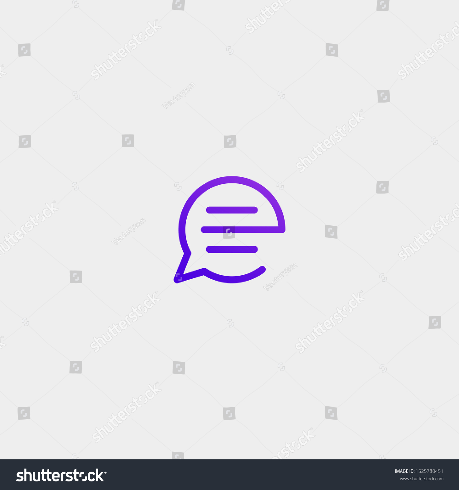 Letter E Chat Logo Template Vector Stock Vector (Royalty Free) 1525780451