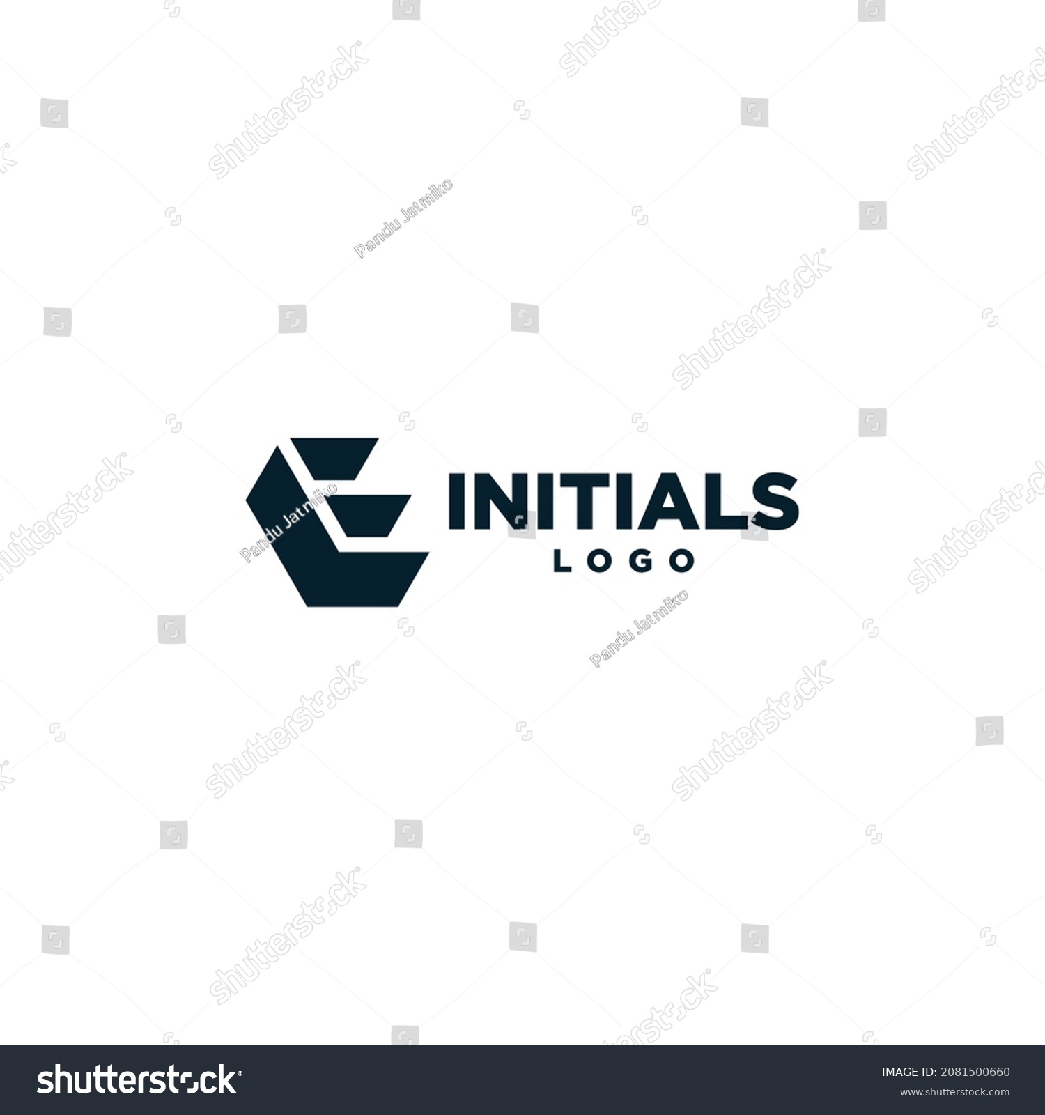 Letter E L Initials Logo Design Stock Vector (Royalty Free) 2081500660