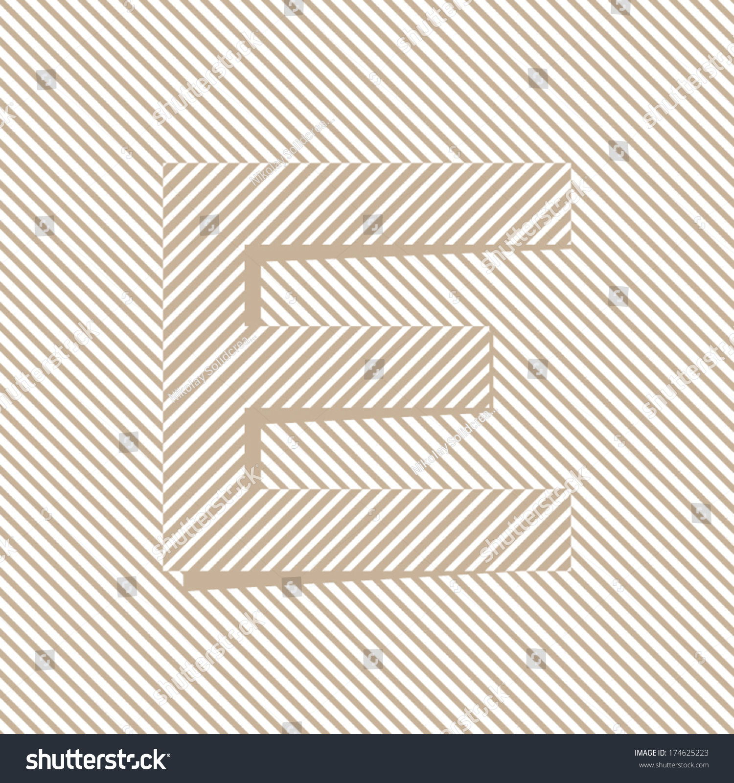 Vektor Stok Letter E Optical Illusion Alphabet Pixel (Tanpa Royalti ...
