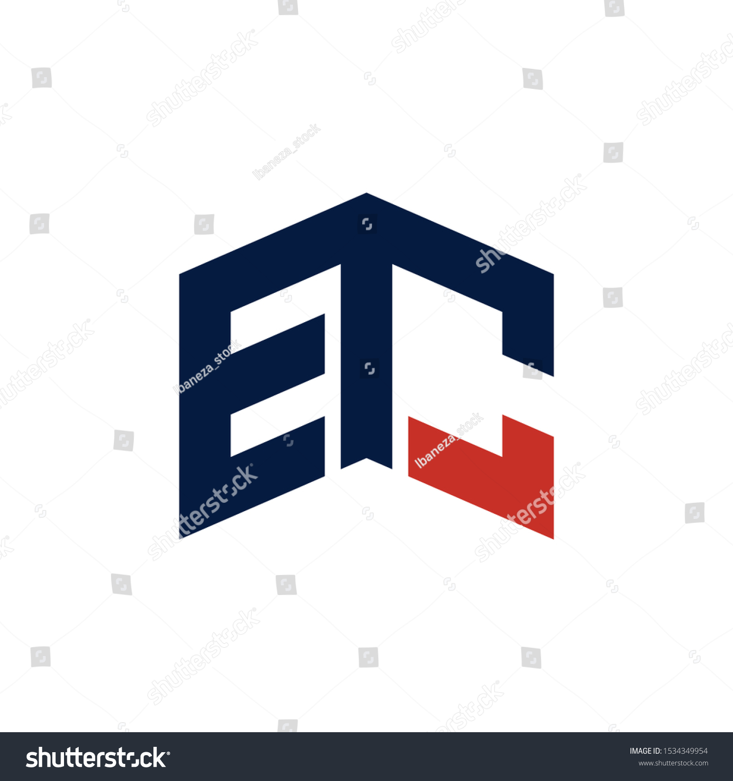 Letter E T C Logo Template Stock Vector (Royalty Free) 1534349954 ...