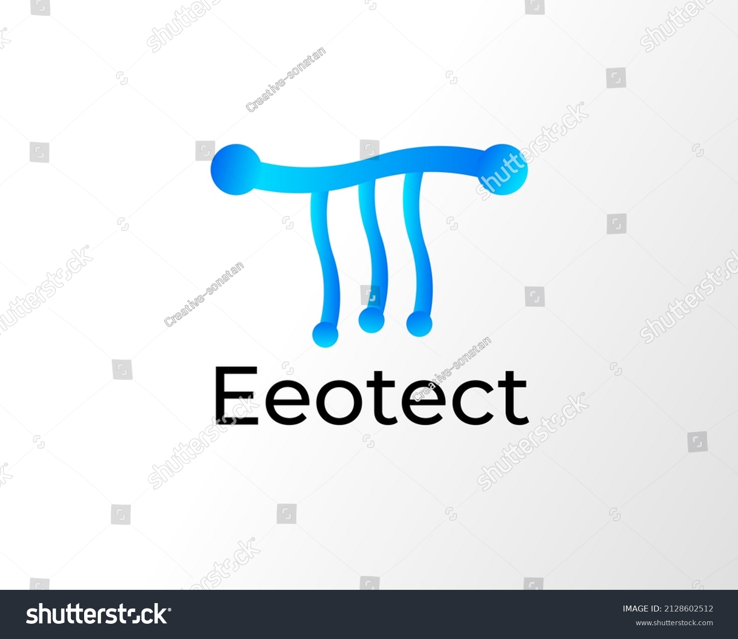 Letter E T Logo Design Vector Stock Vector (Royalty Free) 2128602512 ...