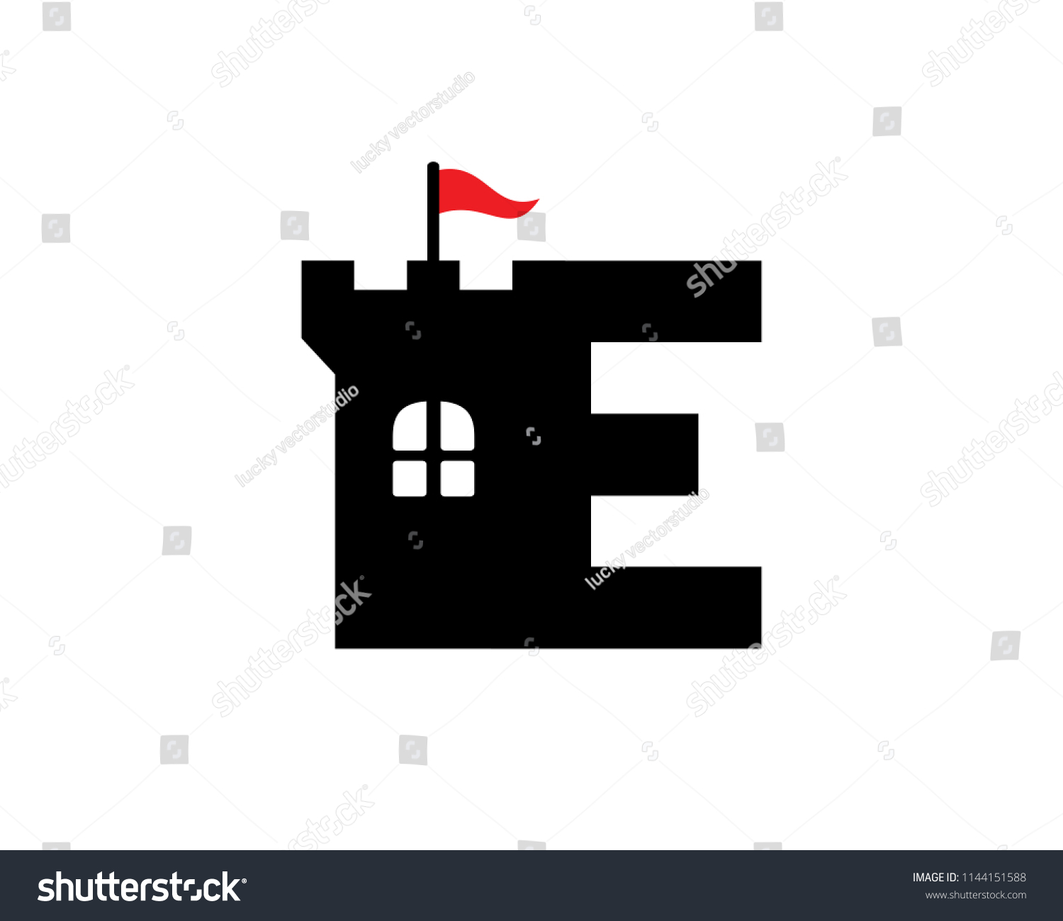 Letter E Template Design Vector Emblem Stock Vector (Royalty Free ...