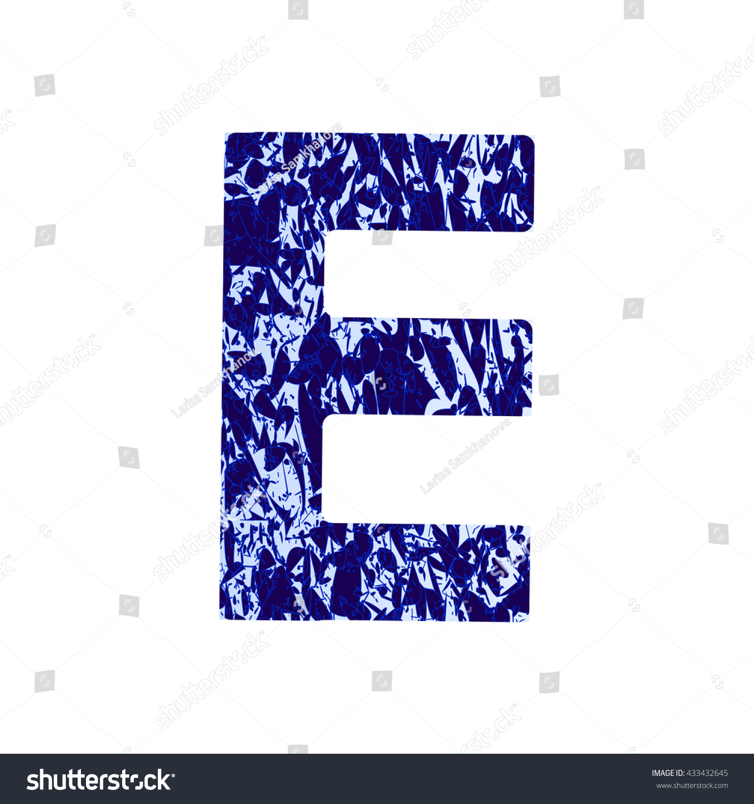 Letter E Texture Alphabet Letterhead Letter Stock Vector (Royalty Free ...