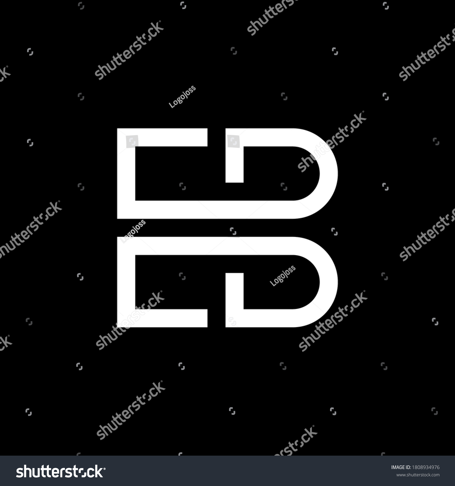 Letter Eb Logo Design Template Stock Vector (Royalty Free) 1808934976 ...