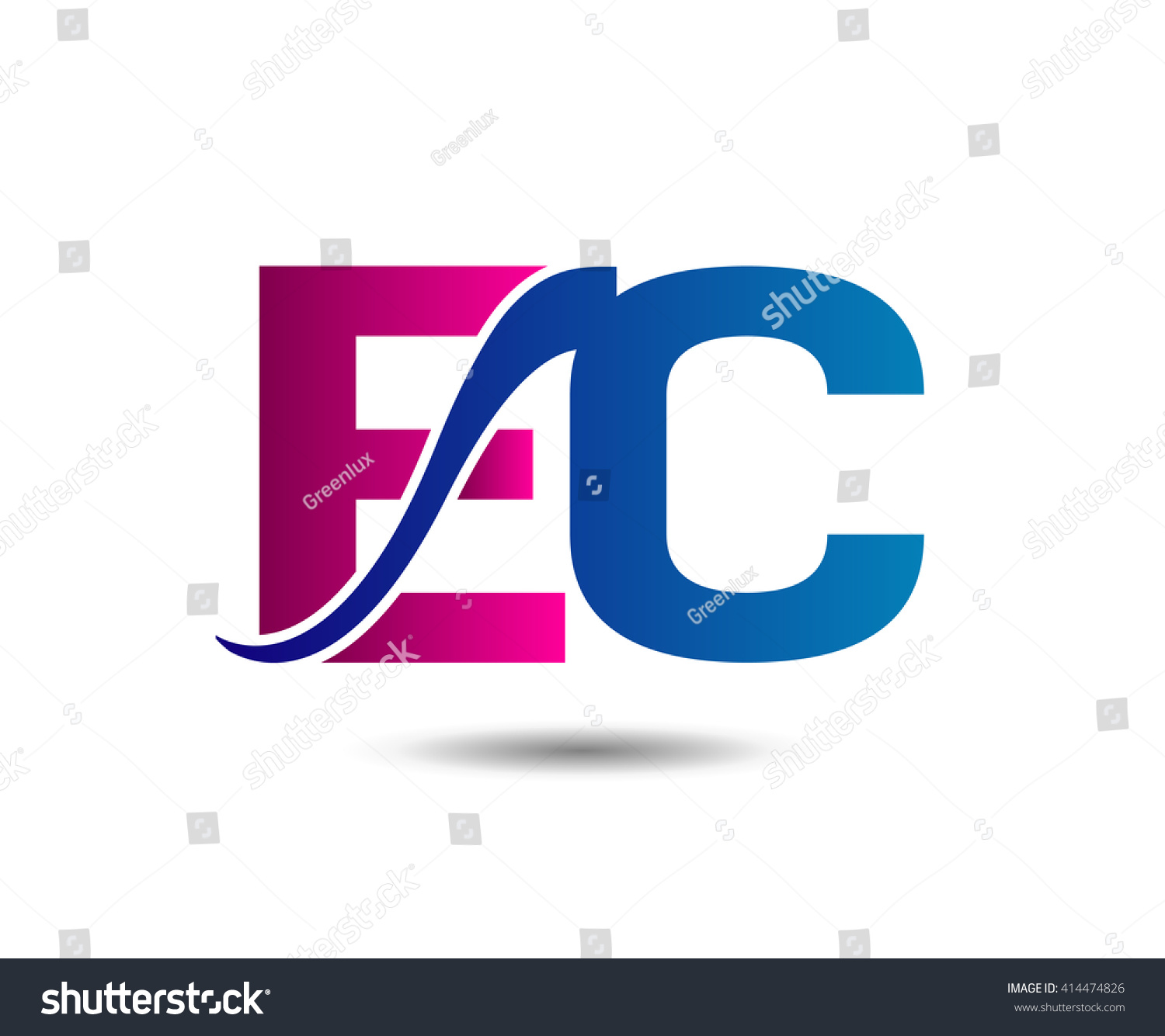 Letter Ec Logo Stock Vector (Royalty Free) 414474826 | Shutterstock