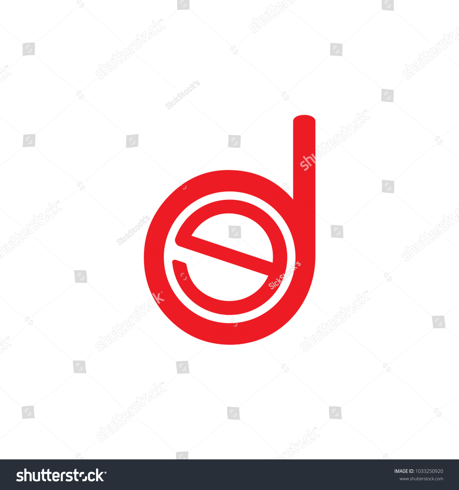 Letter Ed Symbol Logo Vector: vector de stock (libre de regalías ...