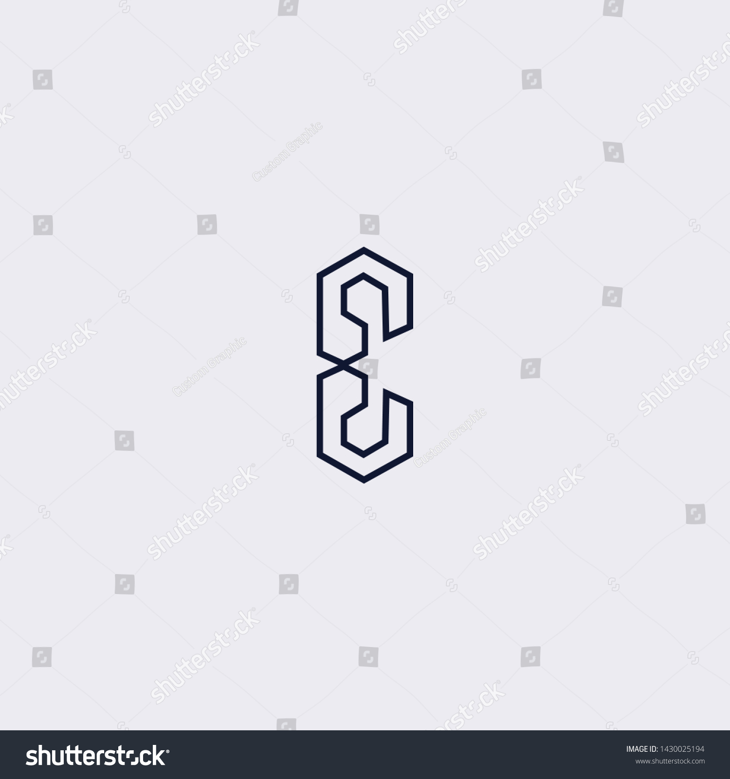 Letter Ee E Clean Minimal Initial Stock Vector (Royalty Free) 1430025194