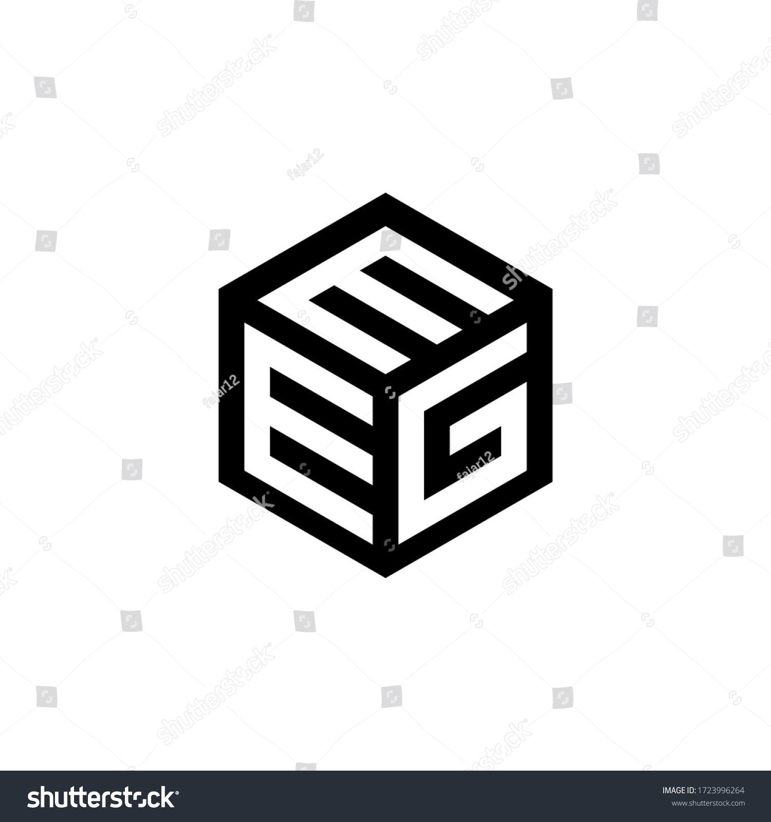 Letter Eeg Logo Design Icon Template Stock Vector (Royalty Free ...