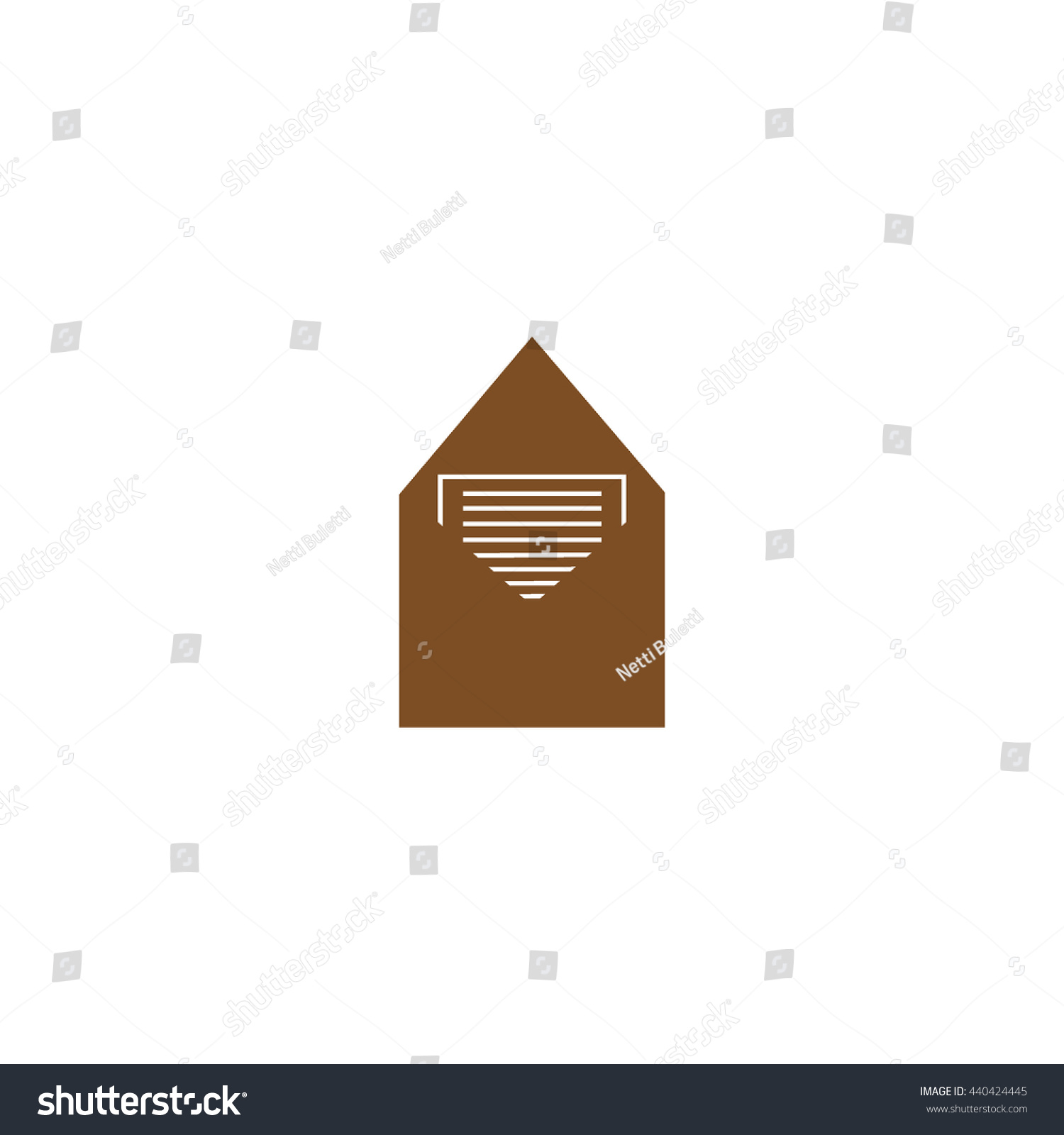 Letter Envelope Icon Stock Vector (Royalty Free) 440424445 | Shutterstock
